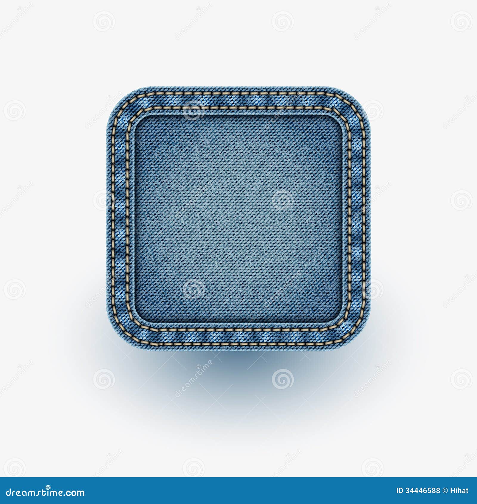 App icon, denim. stock vector. Illustration of template - 34446588