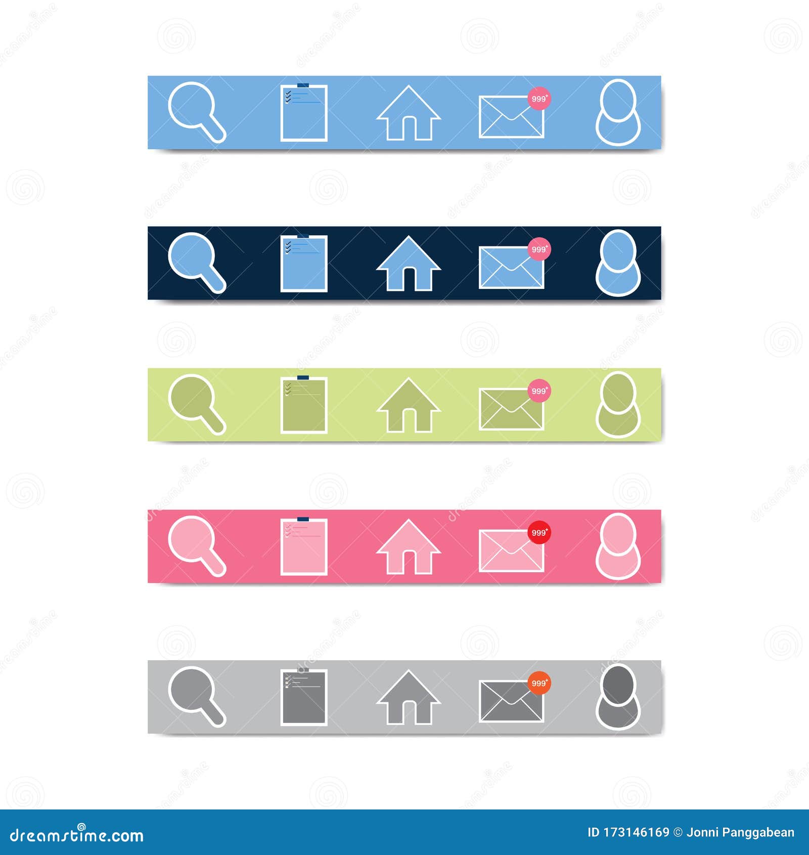 App Icon Layout Bottom Position on Smart Phone Device with Different ...