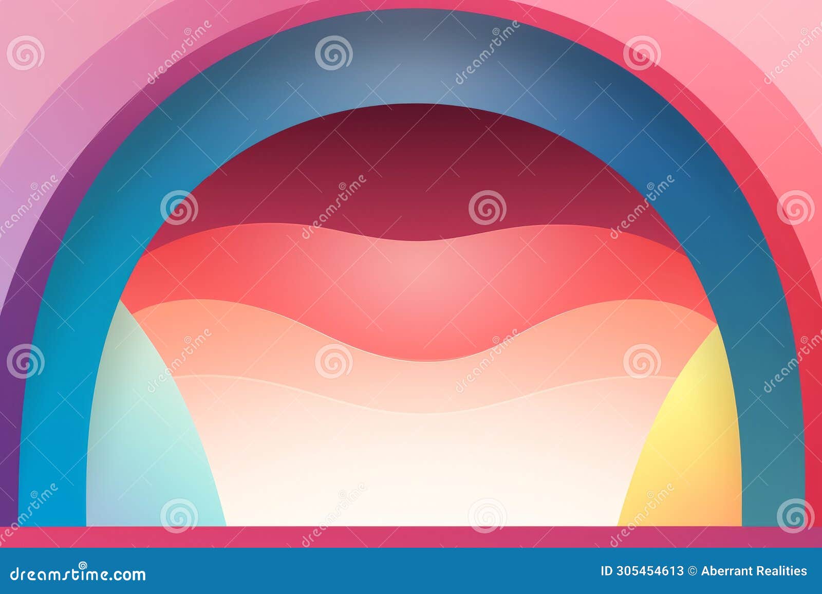 An App Icon with a Rainbow Arch in the Background Stock Illustration ...