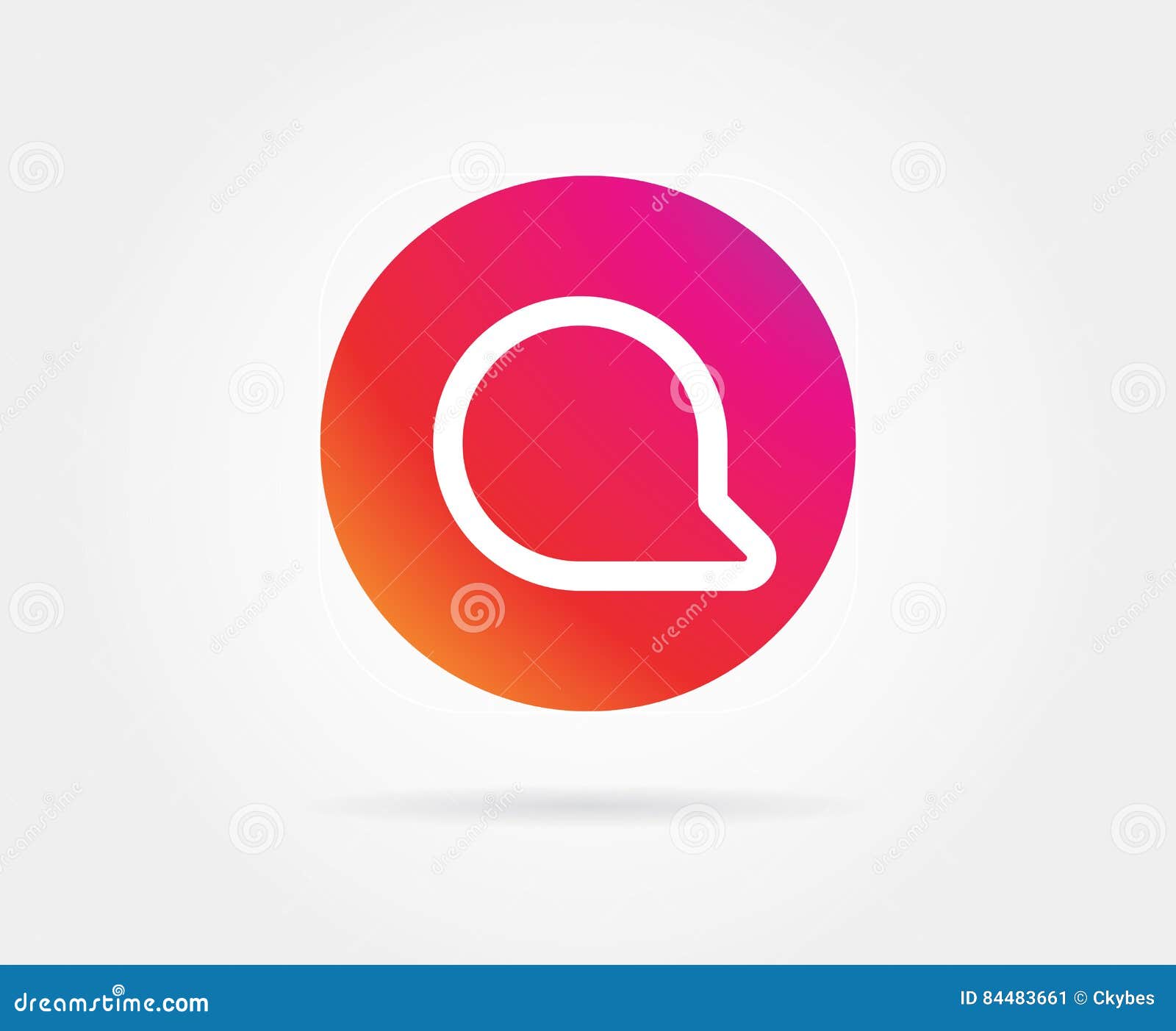 App Icon Template. Vector Gradient Fresh Color Stock Vector ...