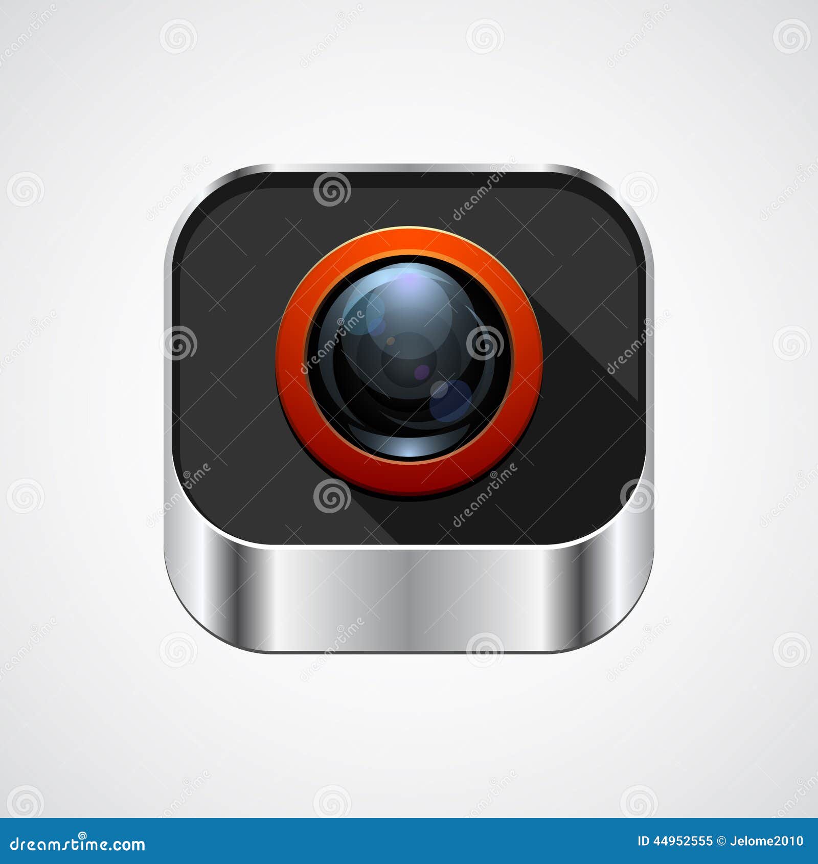 App icon stock illustration. Illustration of dark, metal - 44952555