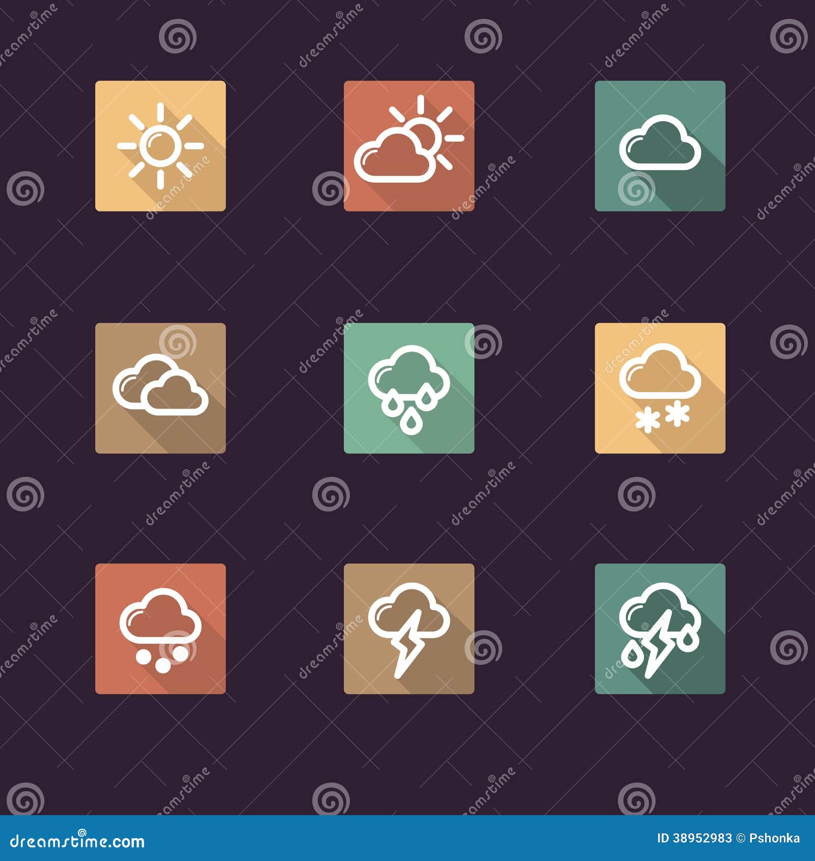 App icon weather stock vector. Illustration of rain, snowflake - 38952983
