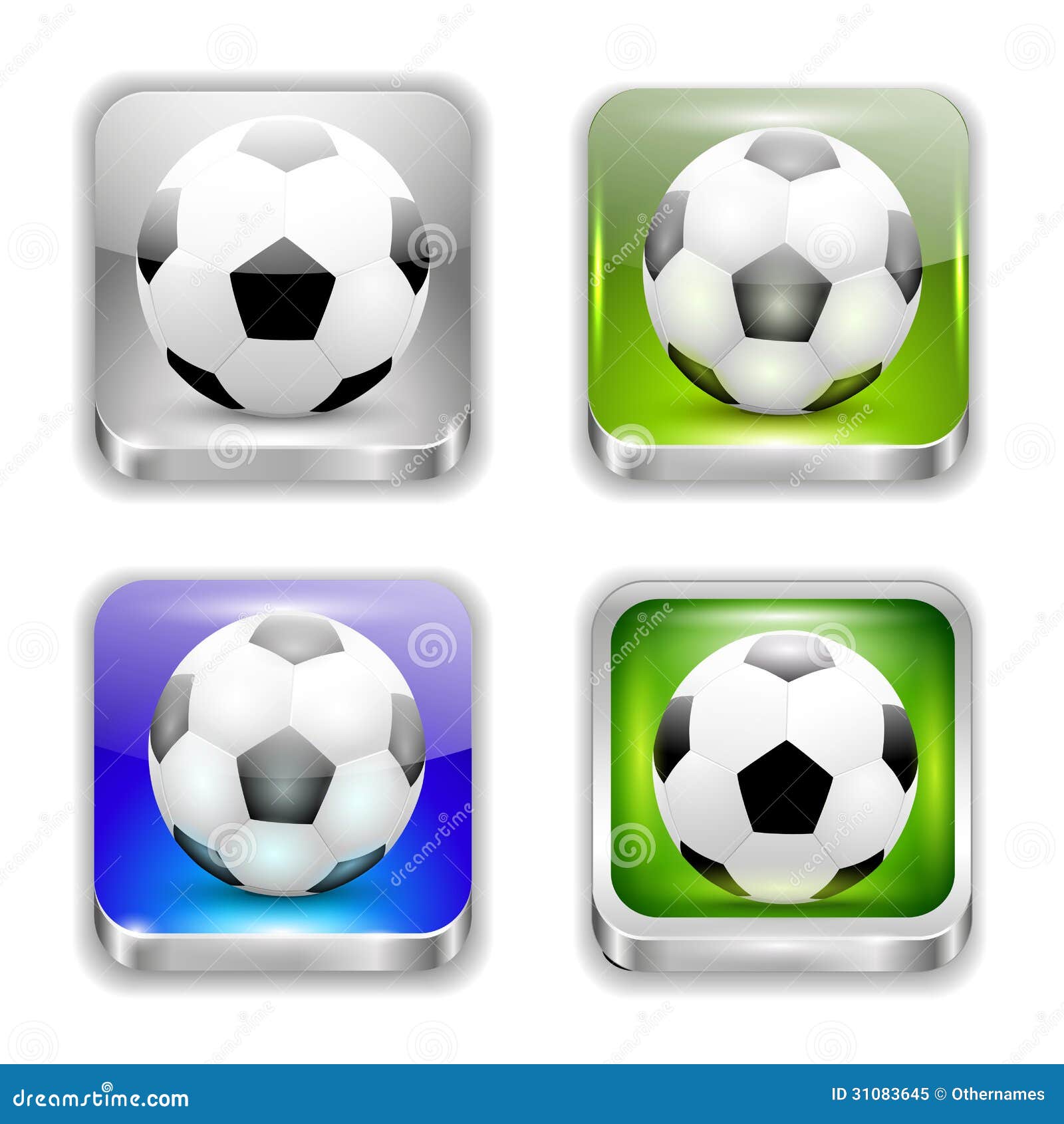 The app icons-soccer stock vector. Illustration of green - 31083645
