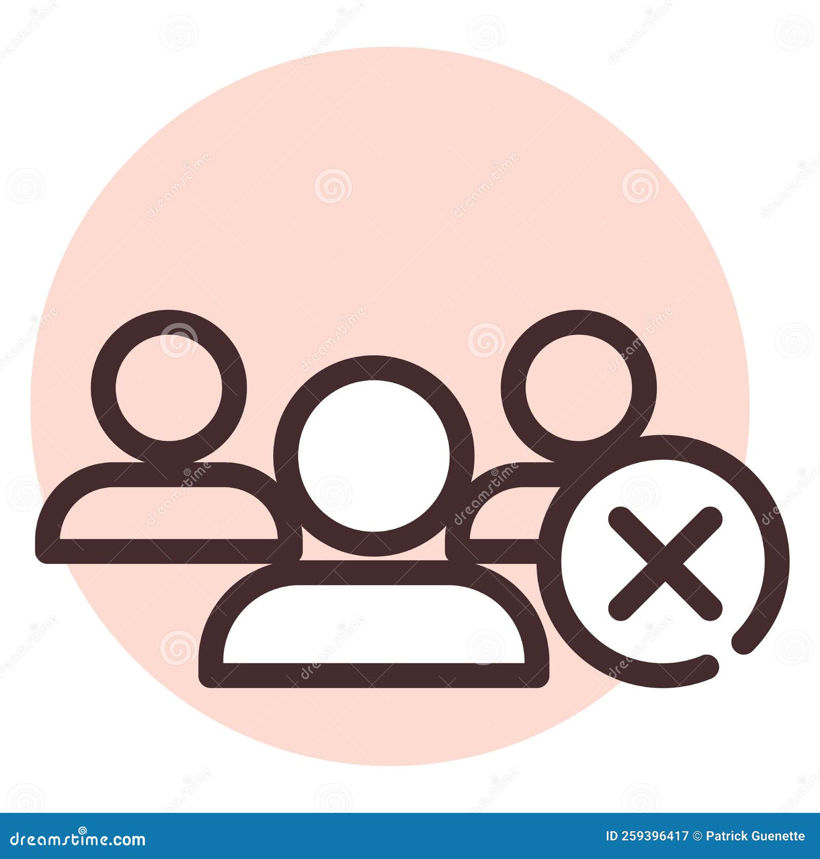 App leave group, icon stock vector. Illustration of flat - 259396417