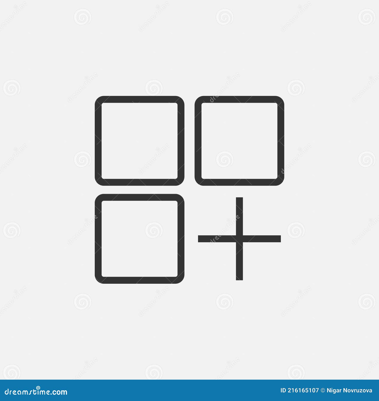 App Line Outline Icon for Website and Mobile App on Grey Background ...