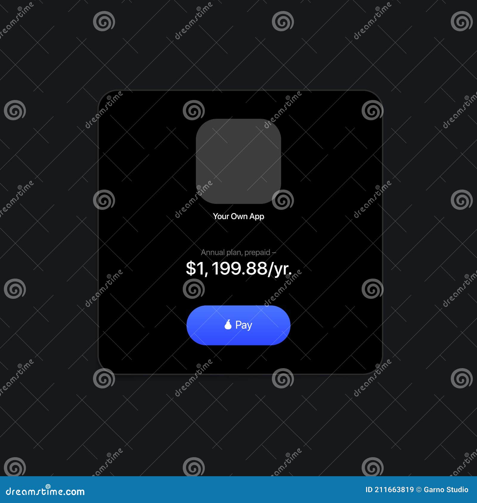 App Payment Template UI Interface Stock Vector - Illustration of money ...