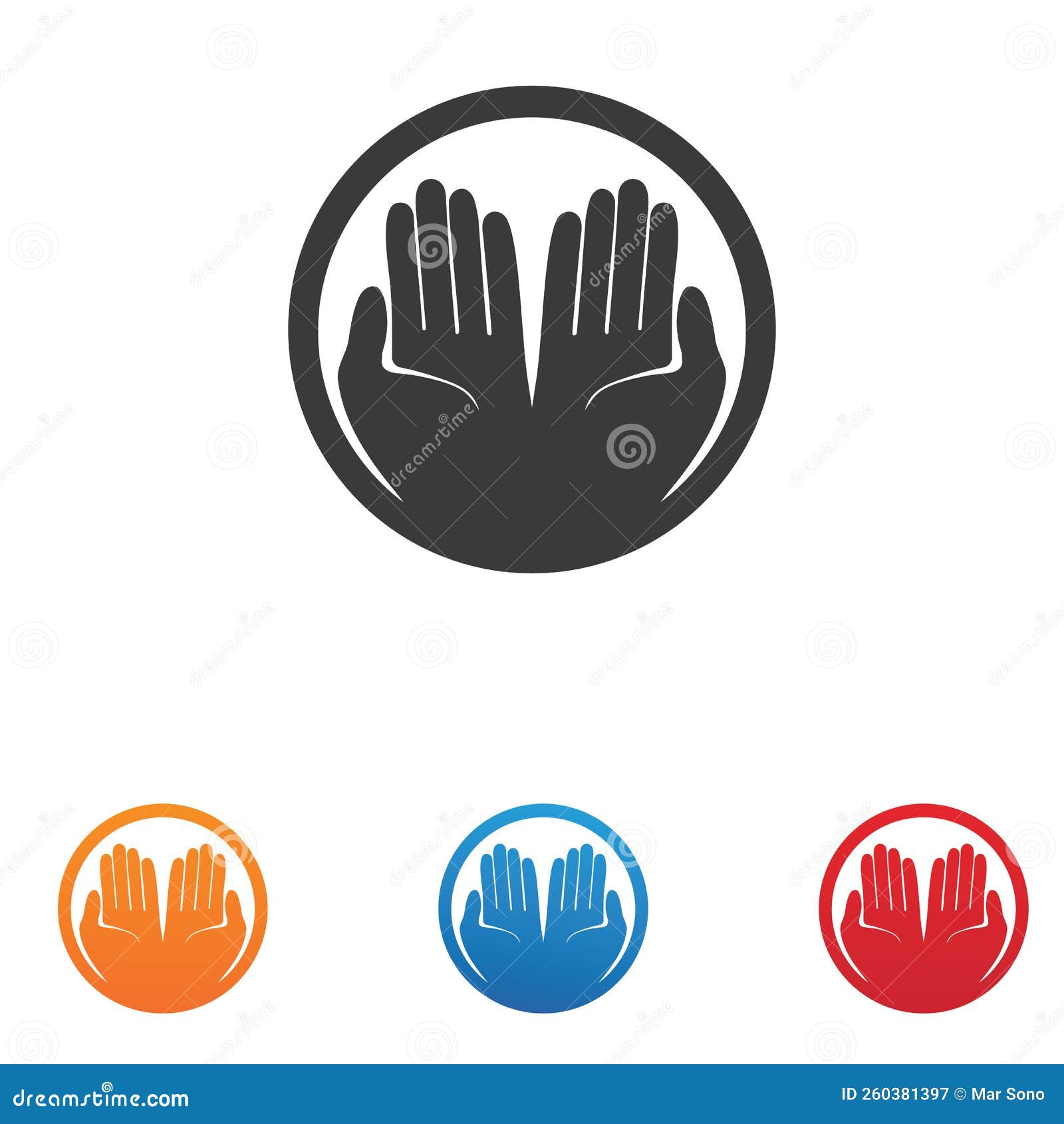 App Per Icone Del Modello Del Logo E Dei Simboli Della Speranza a Mano ...