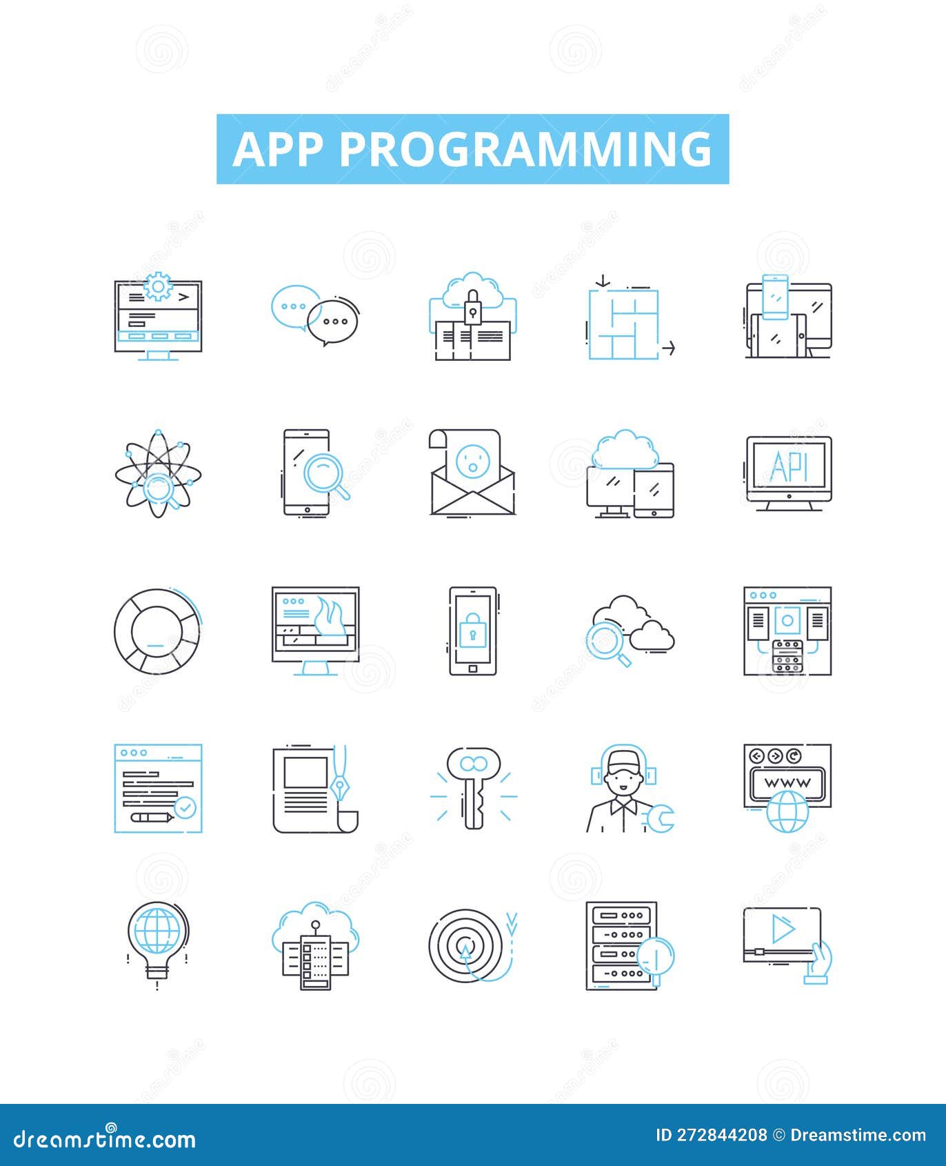 App Programming Vector Line Icons Set. App, Programming, Coding ... App Programming Vector Line Icons Set. App, Programming, Coding ...
