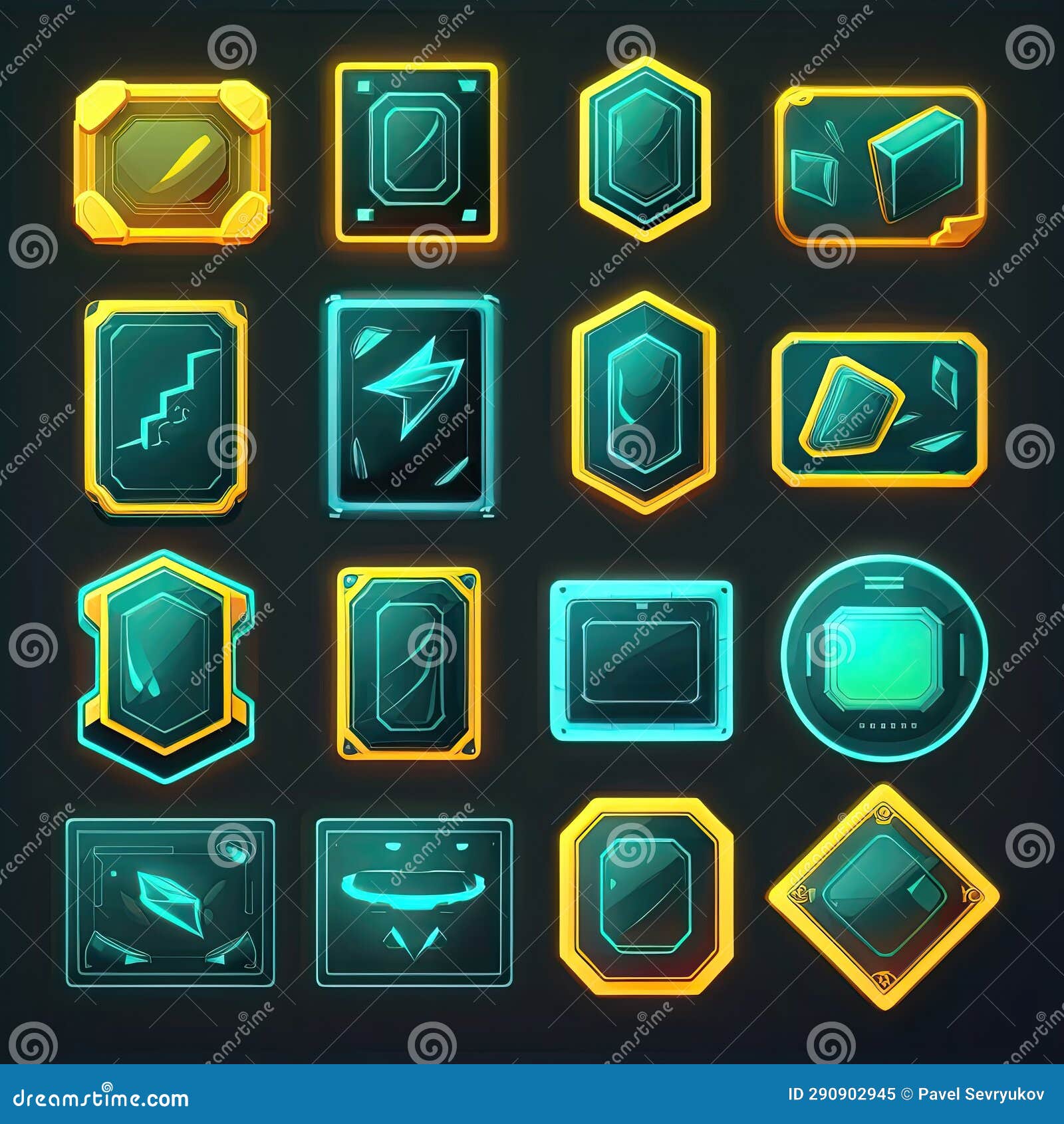 App Rectangle Frame Game Ai Generated Stock Illustration - Illustration ...