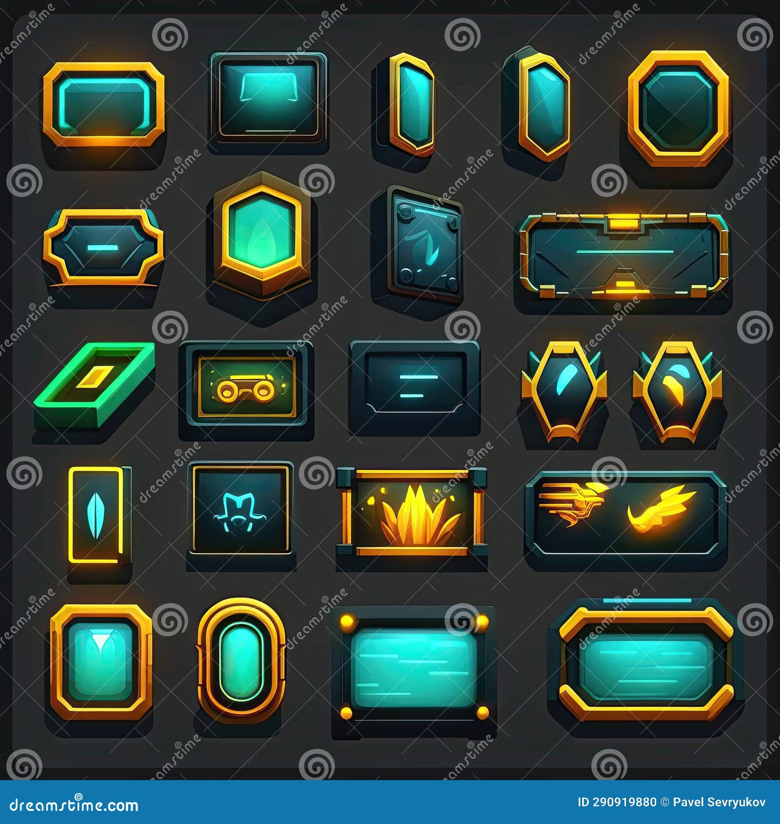 App Rectangle Frame Game Ai Generated Stock Photo - Image of generated ...