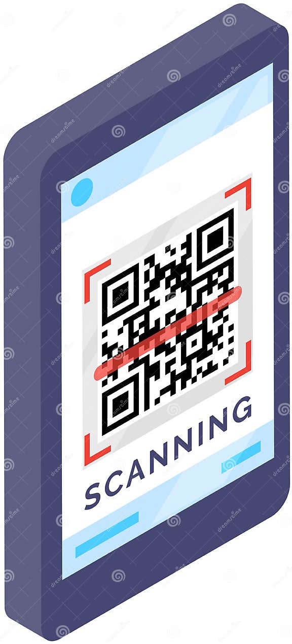 App for Scanning Qr Code Via Mobile Phone Scanner Device. Information ...