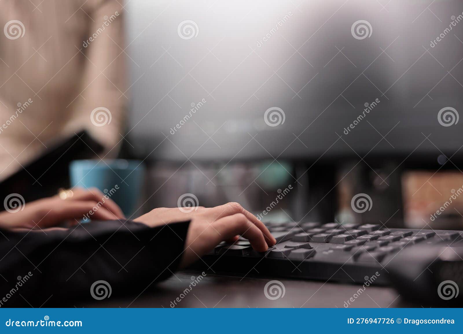 App Software Developer Typing Machine Learning Html Code Stock Photo - Image of company ...
