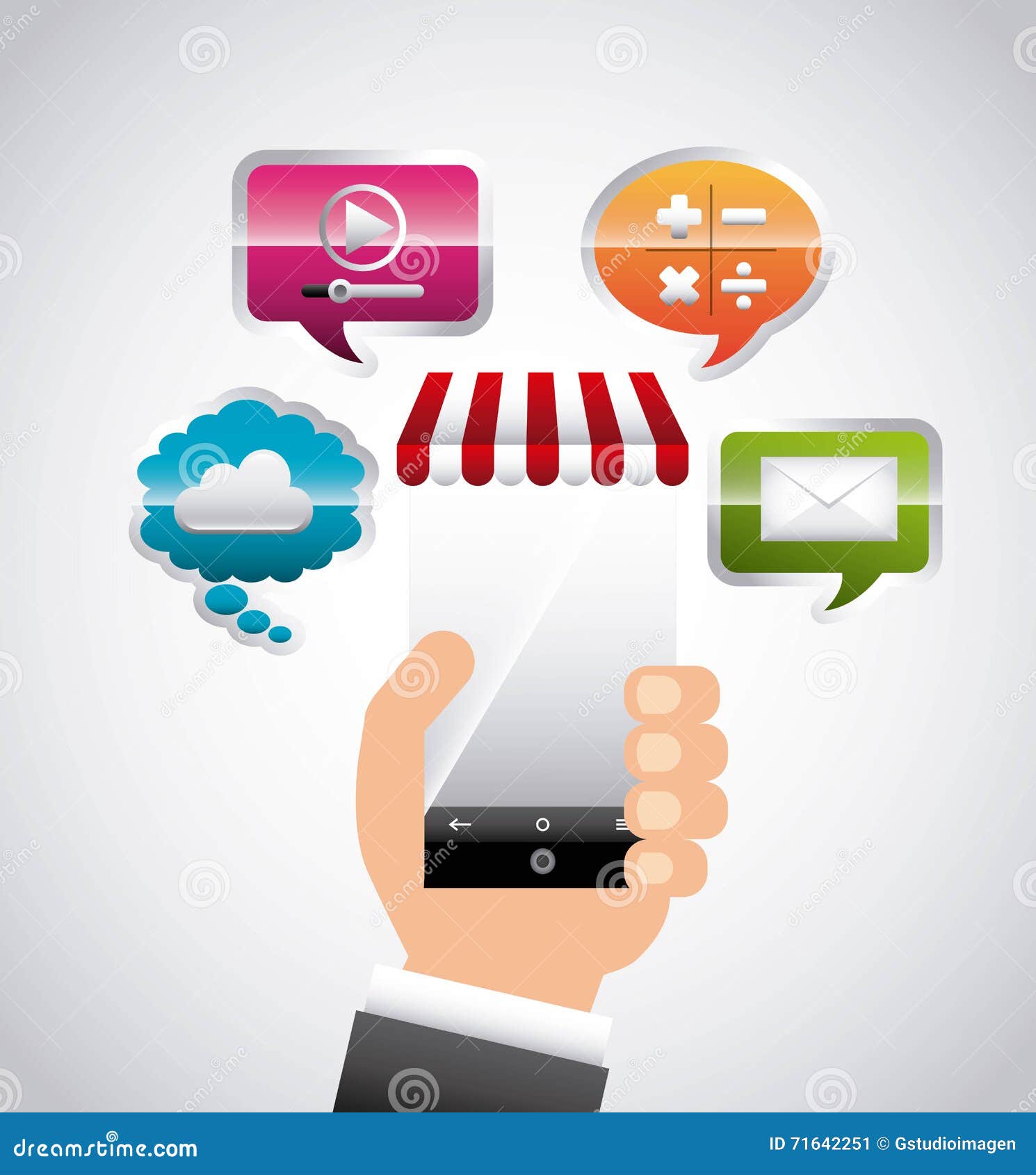 App store design stock illustration. Illustration of mobile - 71642251