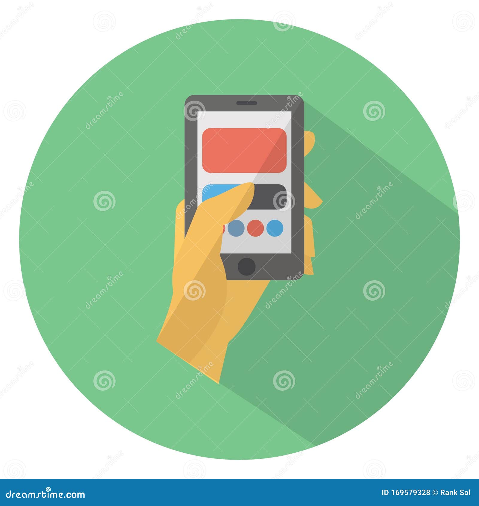 App Store, Mobile Advertisement Color Vector Icon Which Can Easily ...