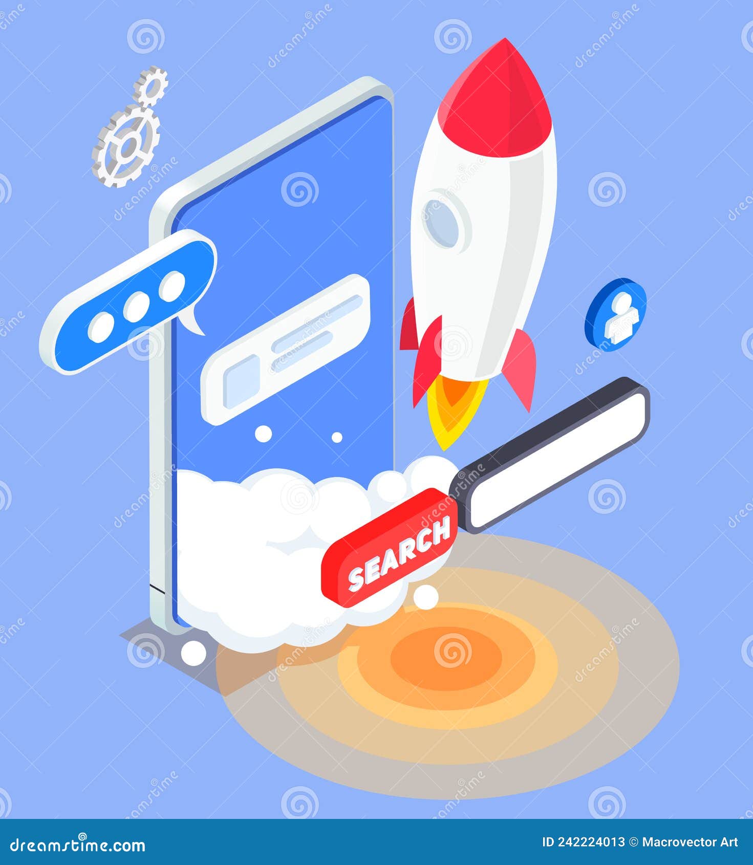 App Store Optimization Concept Stock Vector - Illustration of result ...