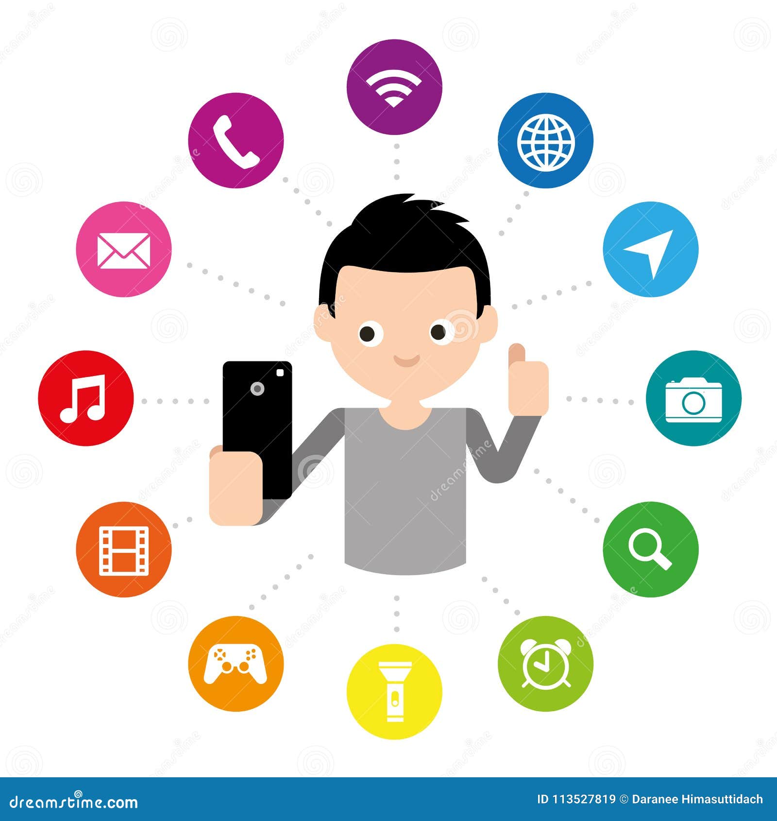 App Touchscreen Smart Phone Mobile Application Button Icon Symbol ...