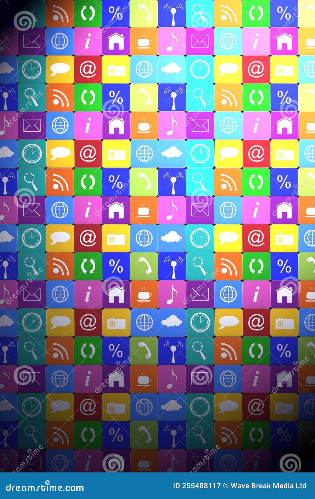 App wall stock image. Image of wall, people, computing - 255408117