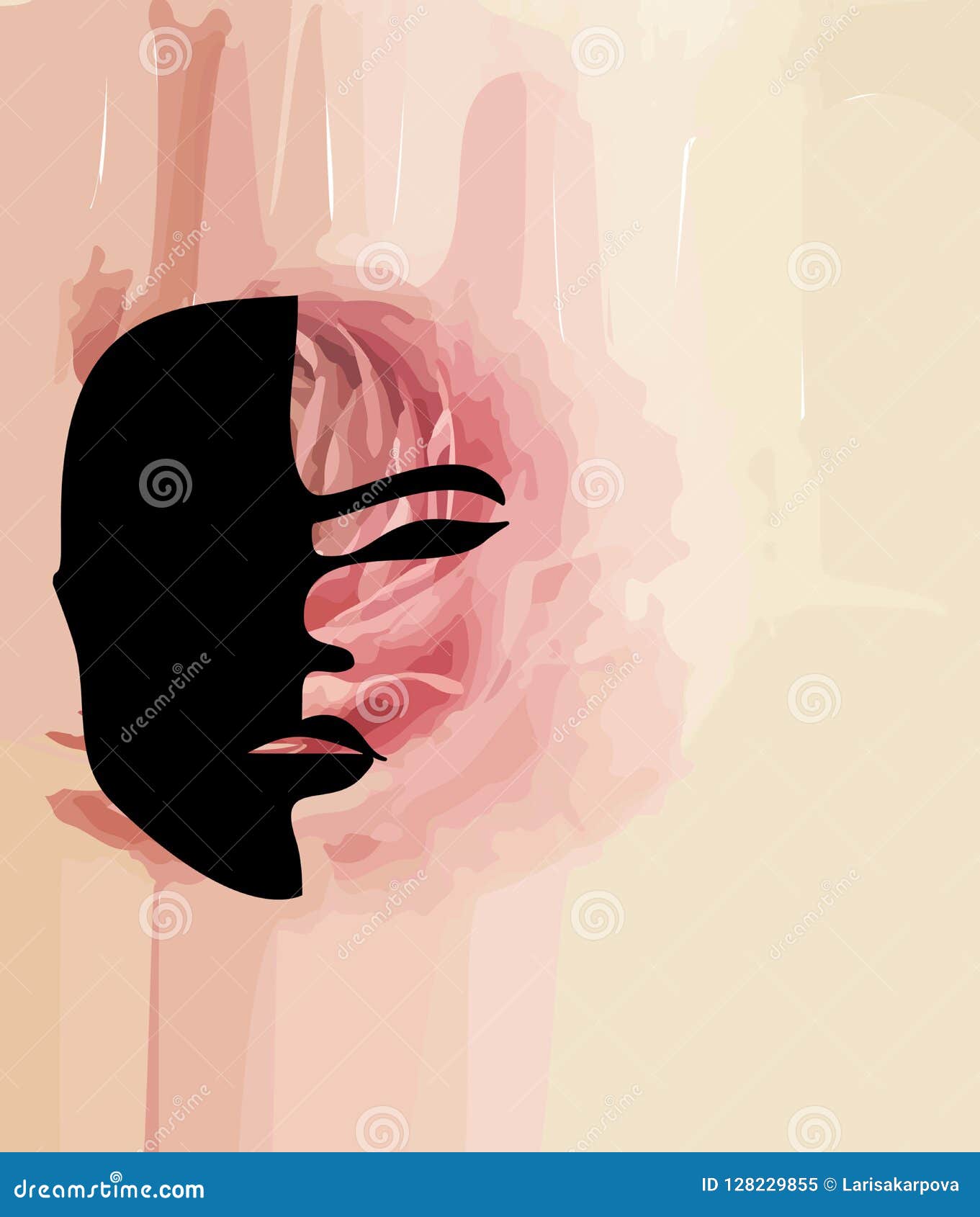 Appalling Mask of Blood Terrible Face. Terrible Things at Halloween ...