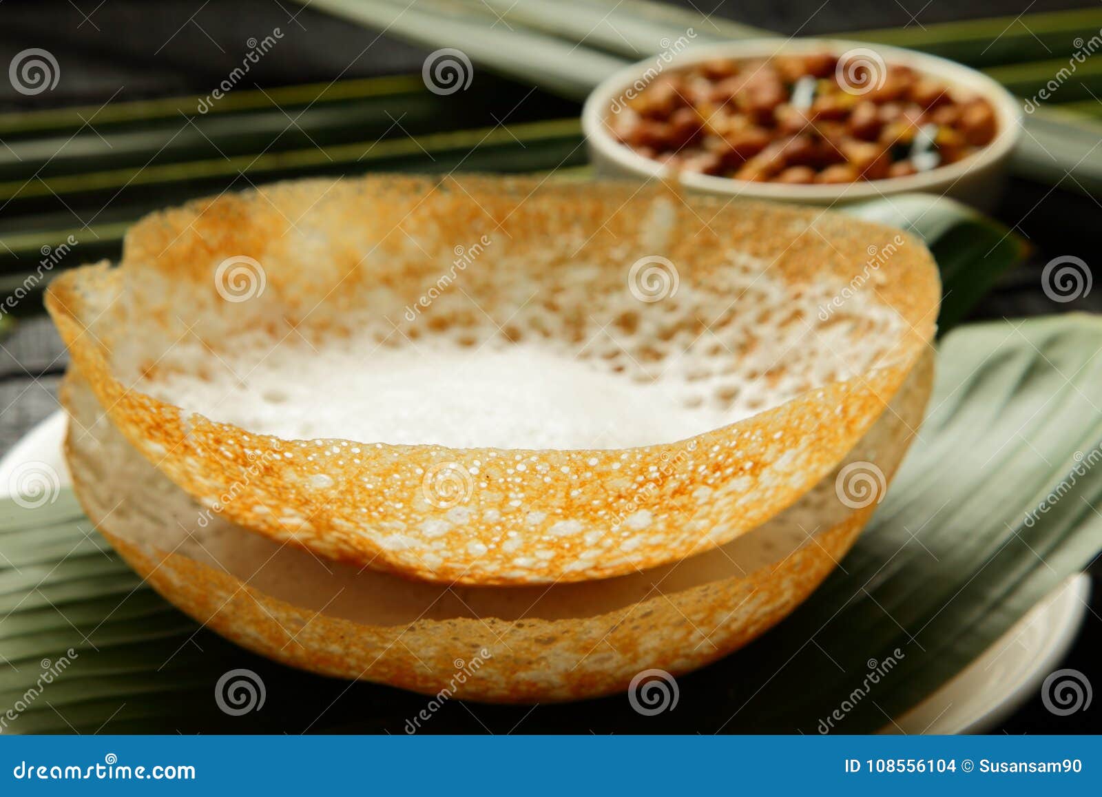 Appam with curry stock photo. Image of vegetables, vegetable - 108556104