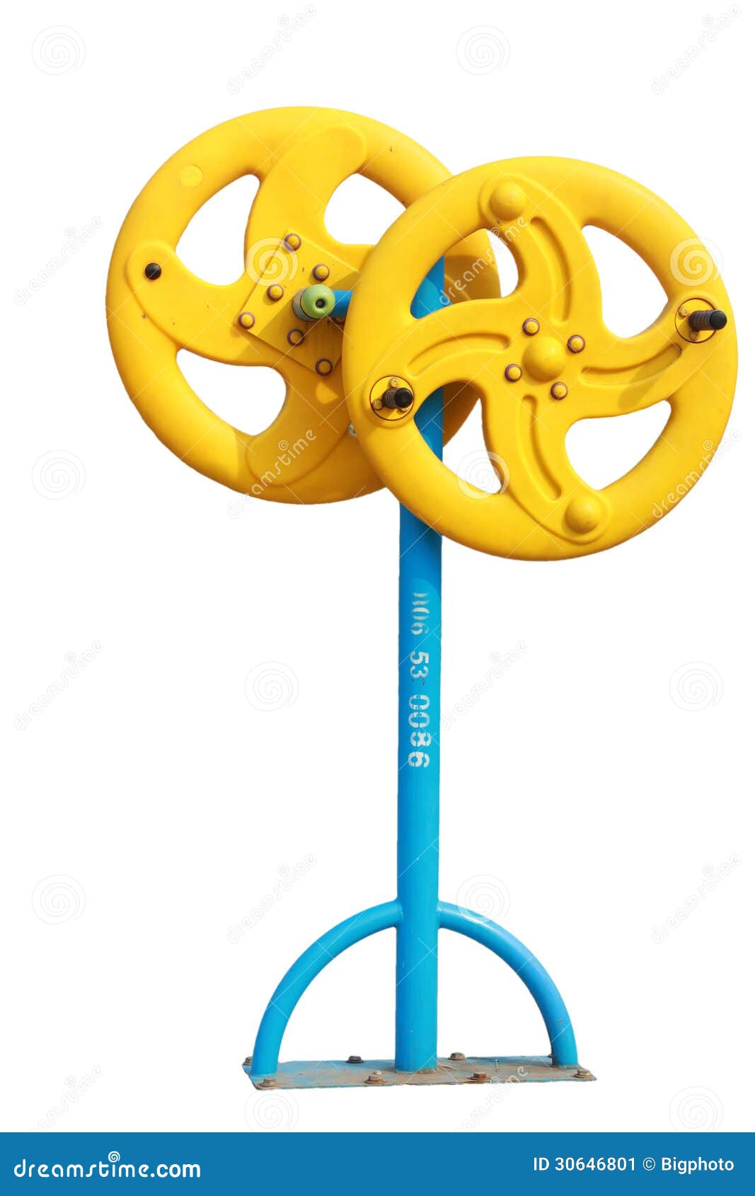 The Apparatus for Exercise in the Park Stock Image - Image of health ...