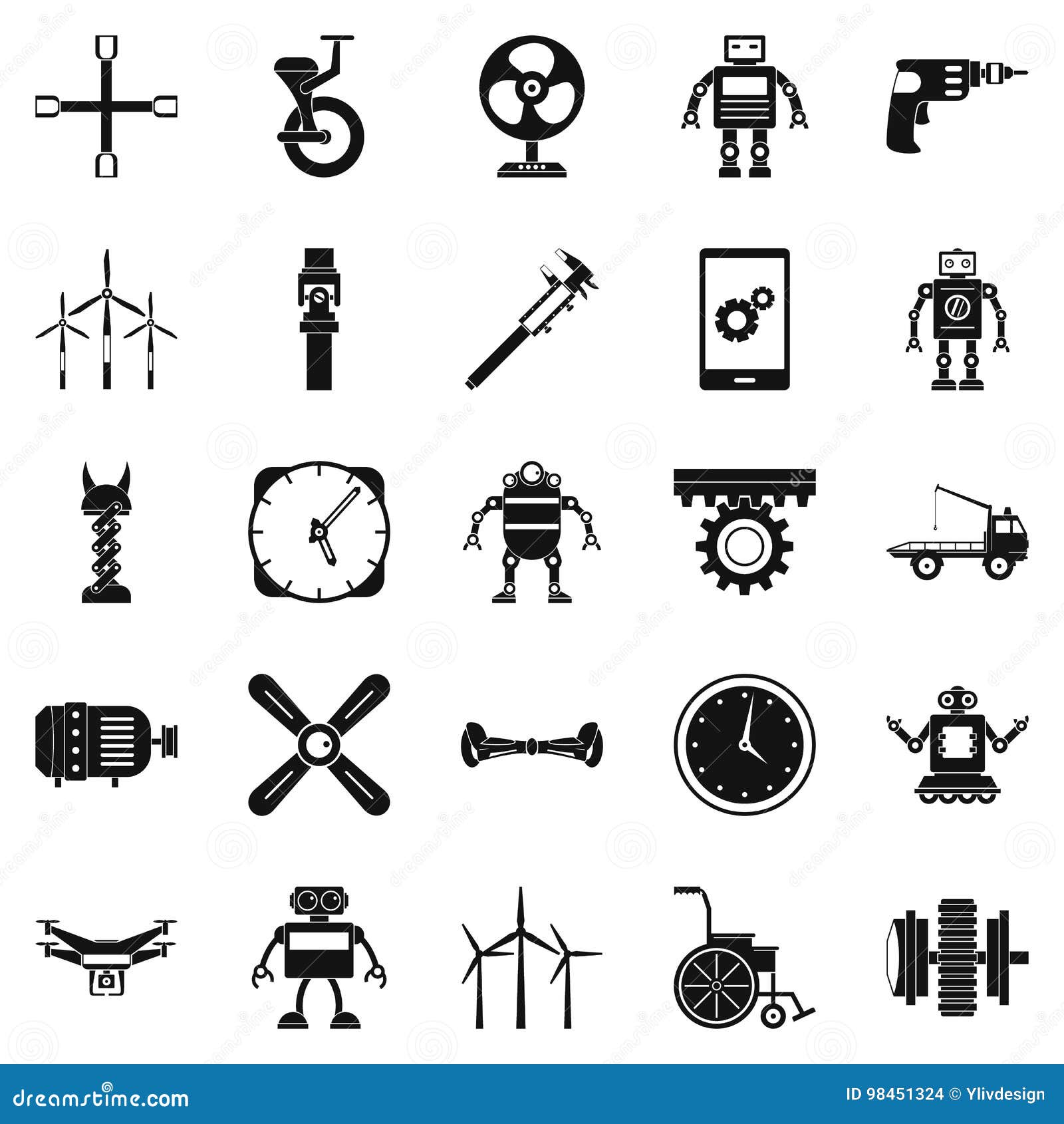 Apparatus Icons Set, Simple Style Stock Vector - Illustration of cloud ...