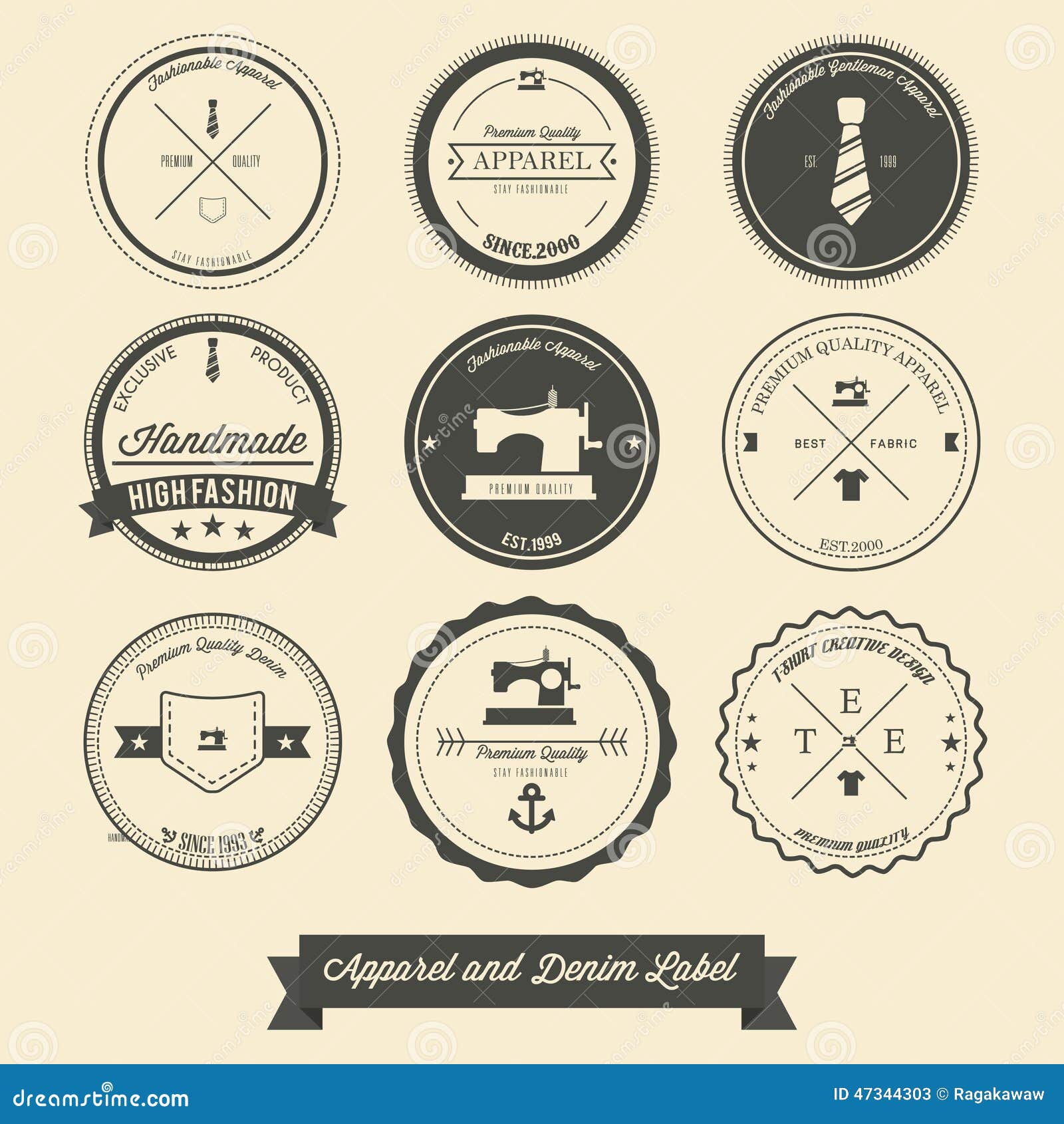Denim Label Template. Isolated On Transparent Background Vector ...