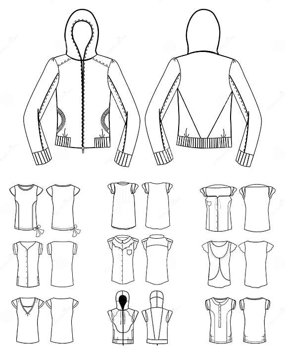 Apparel girl upper line stock vector. Illustration of fabric - 28786421