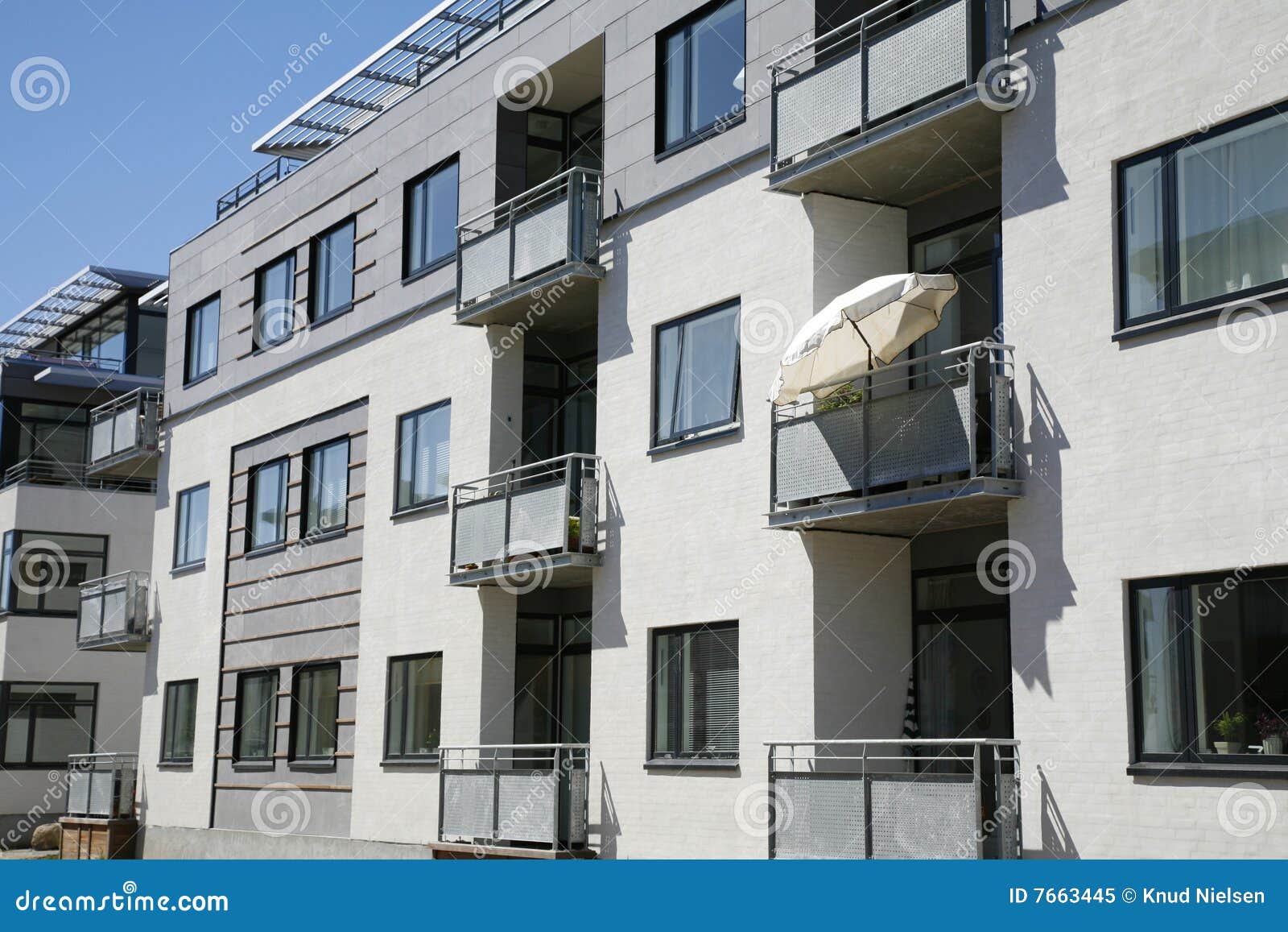 Appartment building stock image. Image of house, balcony - 7663445