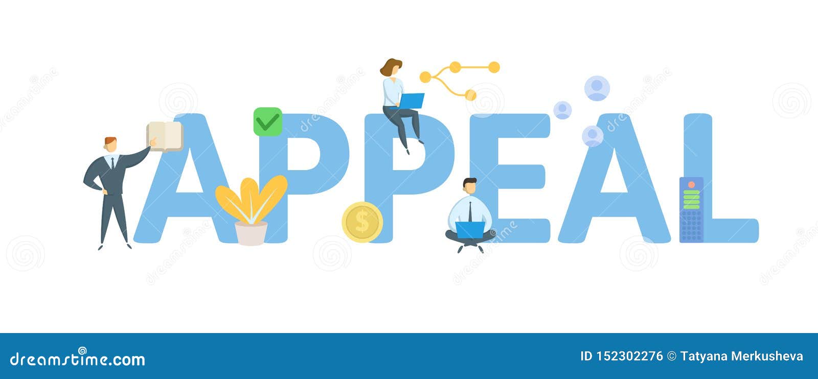 APPEAL. Concept with People, Letters and Icons. Flat Vector ... APPEAL. Concept with People, Letters and Icons. Flat Vector ...
