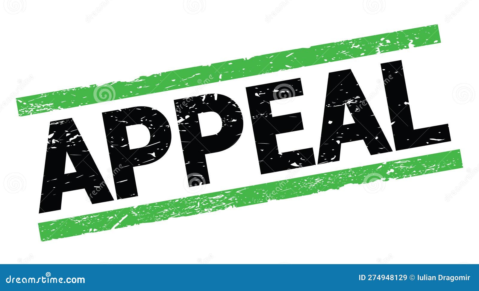 APPEAL Text on Green Rectangle Stamp Sign Stock Illustration ...