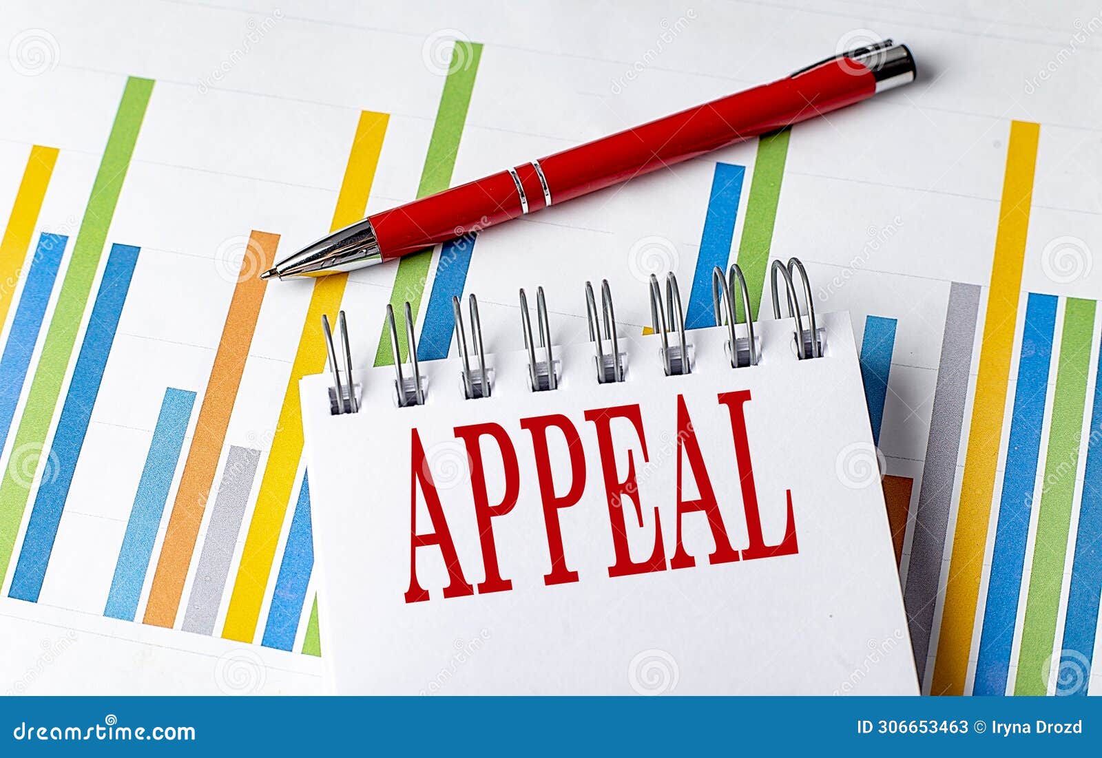 APPEAL Text on a Notebook with Chart and Pen Business Concept Stock ...