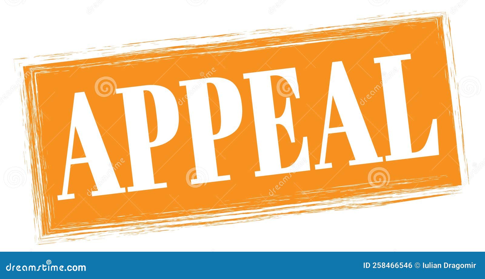 APPEAL Text Written on Orange Stamp Sign Stock Illustration ...