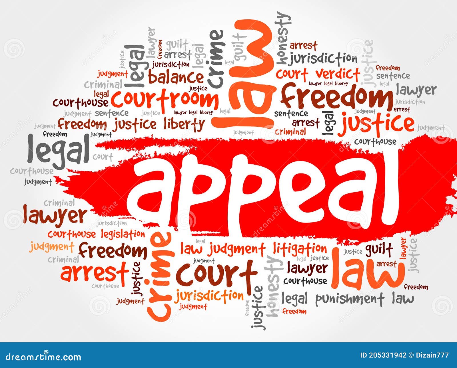 Appeal word cloud stock illustration. Illustration of remanded - 205331942