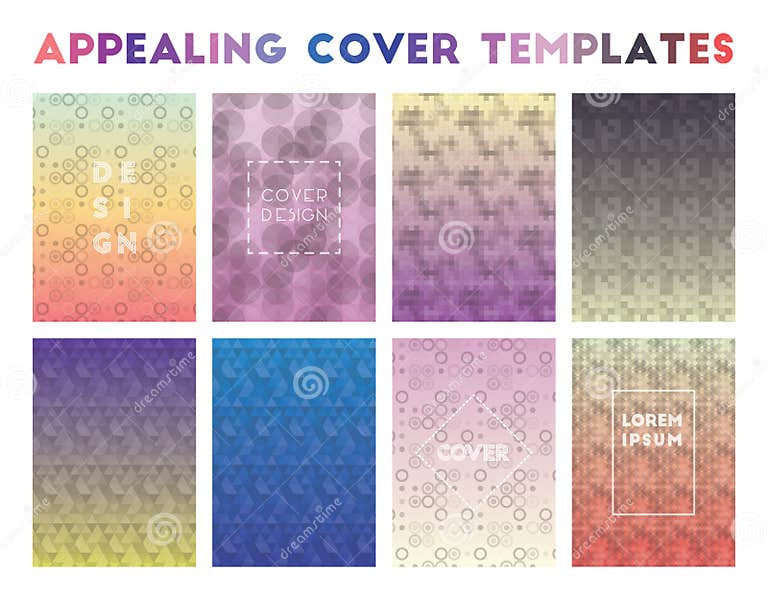 Appealing Cover Templates. stock vector. Illustration of background ...