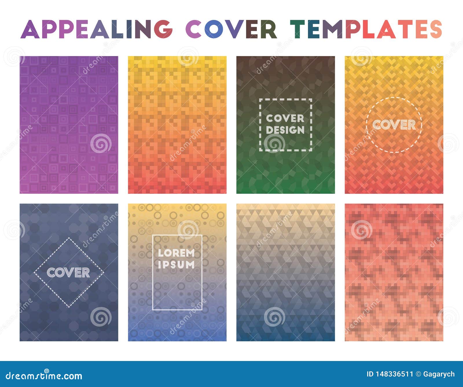 Appealing Cover Templates. stock vector. Illustration of brochure ...
