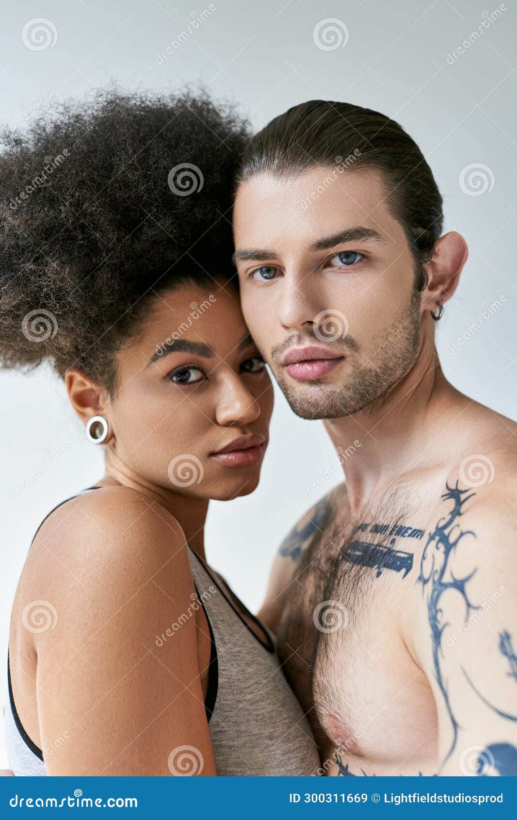 Appealing Multicultural Couple in Underwear Stock Image - Image of ... Appealing Multicultural Couple in Underwear Stock Image - Image of ...