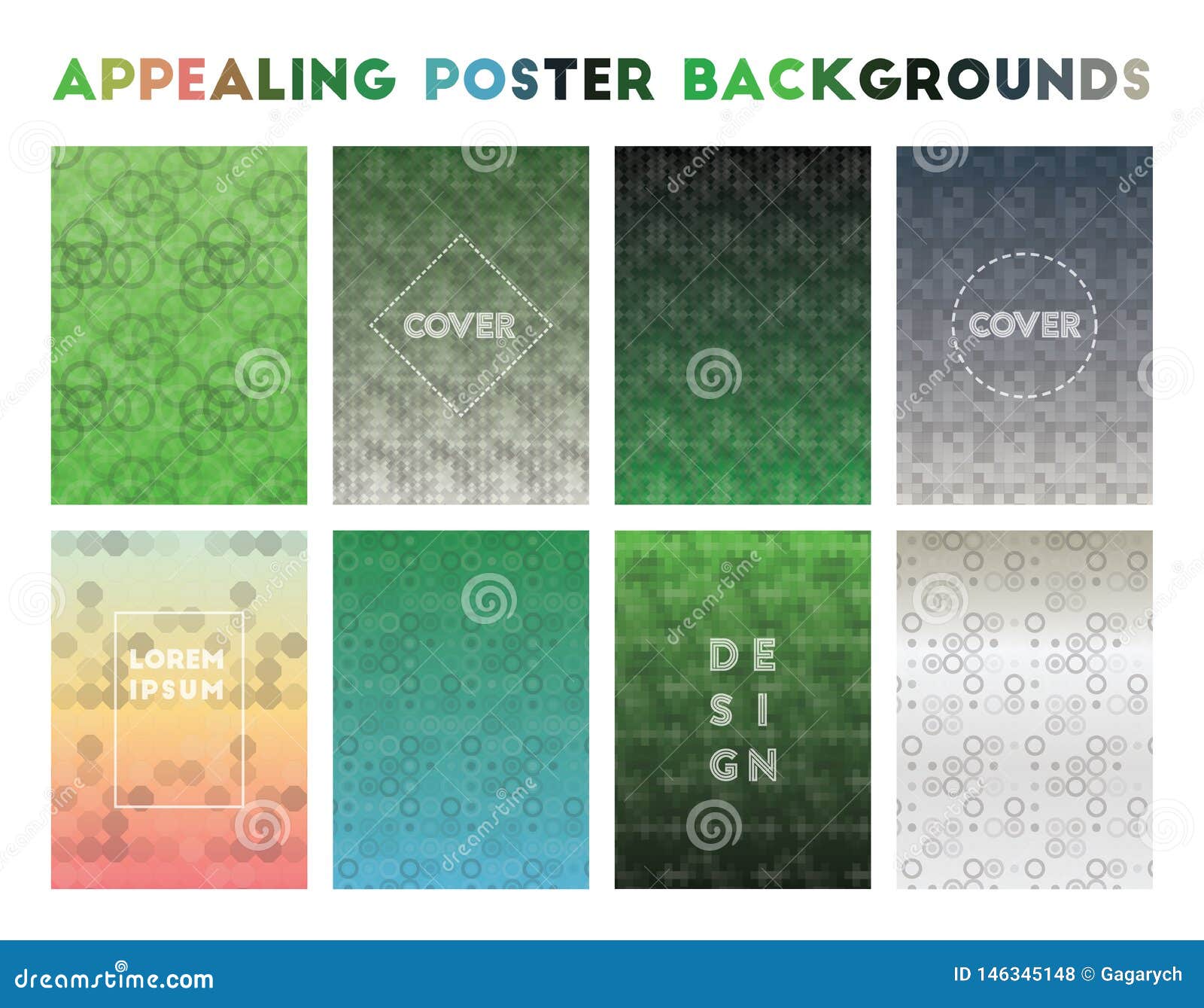 Appealing Poster Backgrounds. Vector Illustration | CartoonDealer.com ...