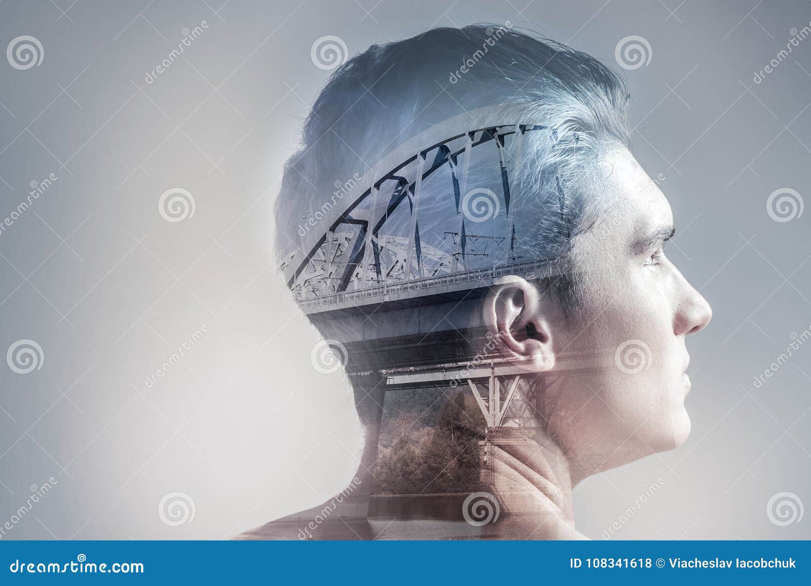 Appealing Thoughtful Guy Imagining Future Stock Photo - Image of ...