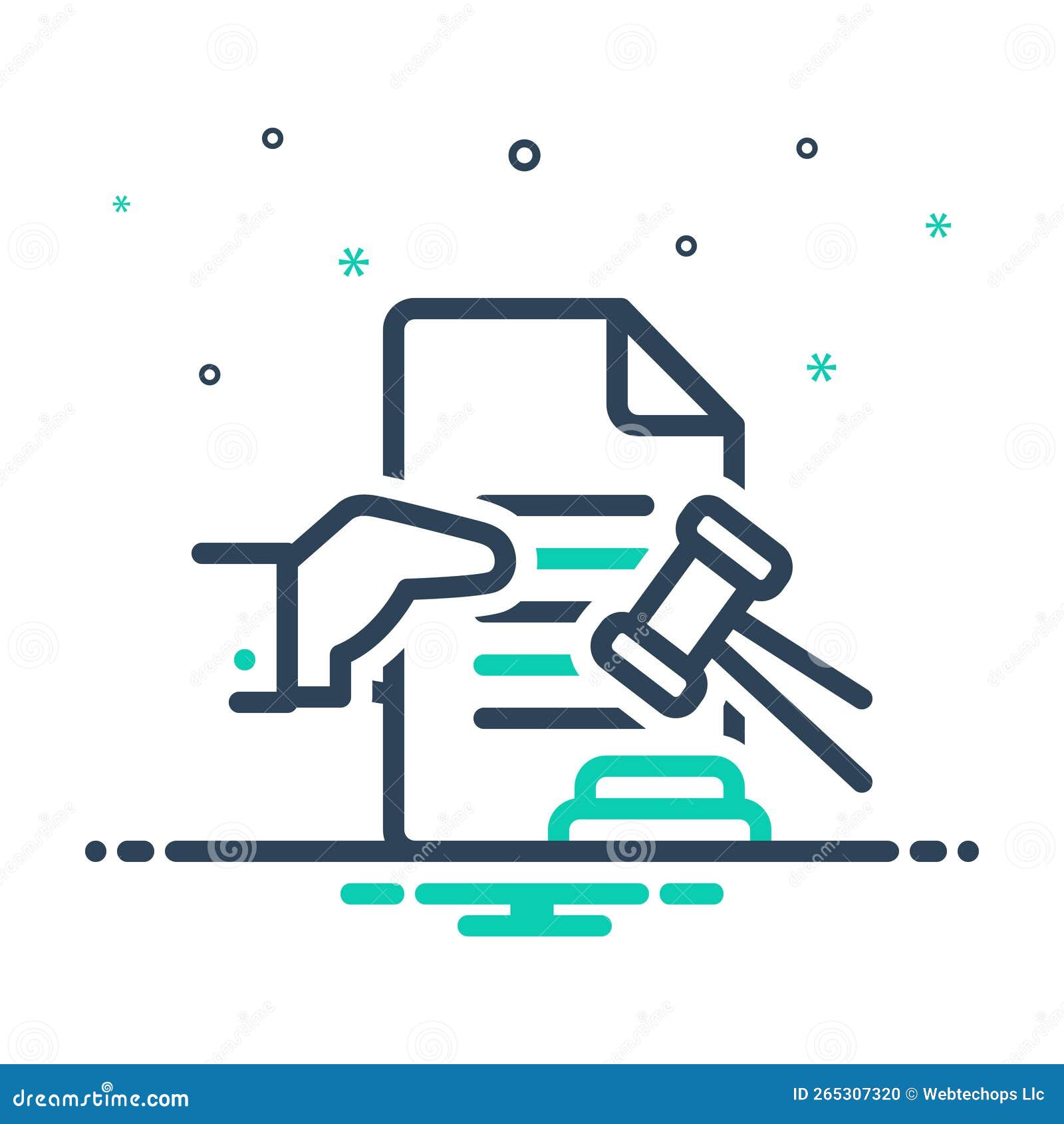 Mix Icon for Appeals, Request and Law Stock Vector - Illustration of ...