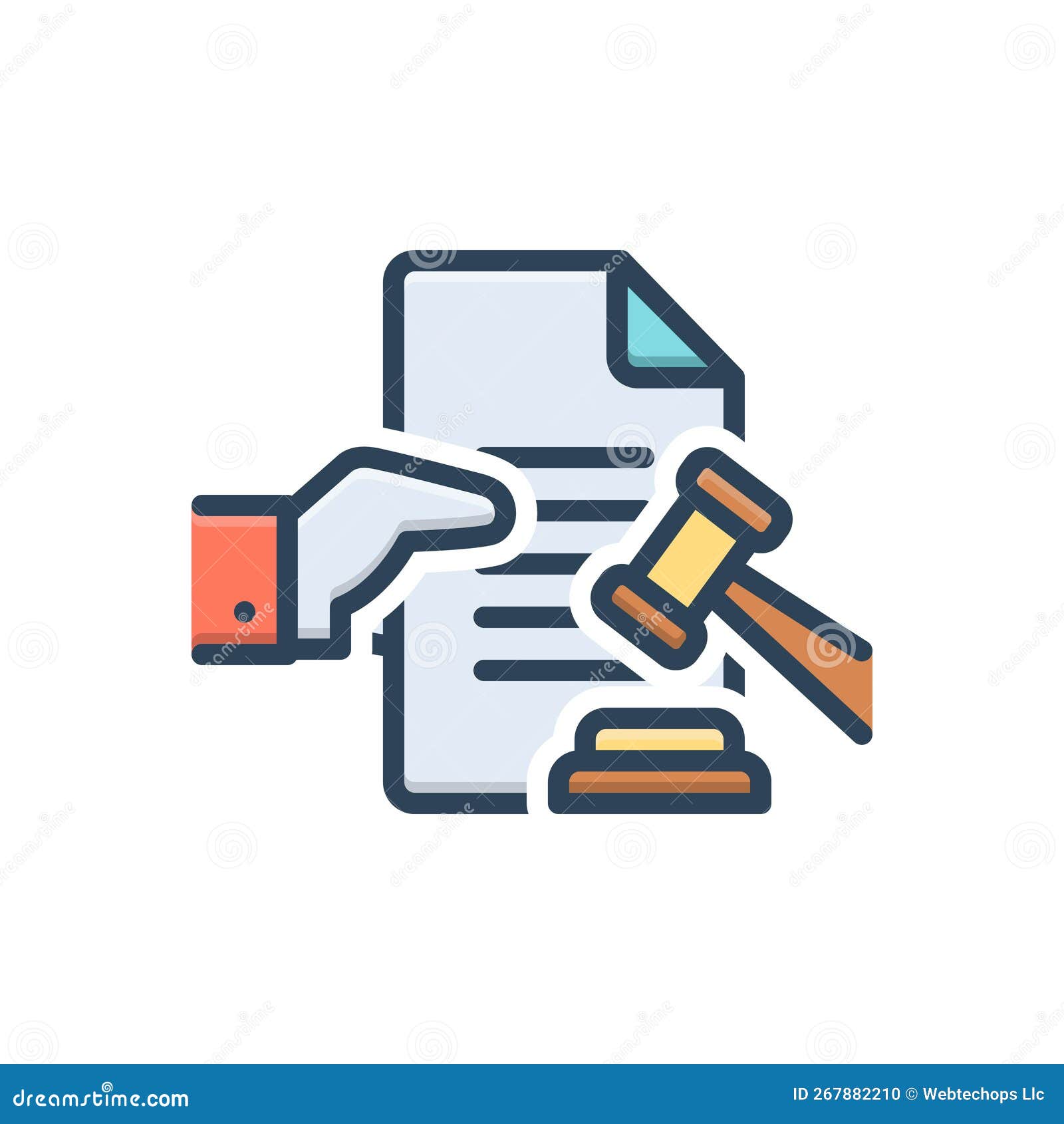 Color Illustration Icon for Appeals, Request and Judgment Stock Vector ...