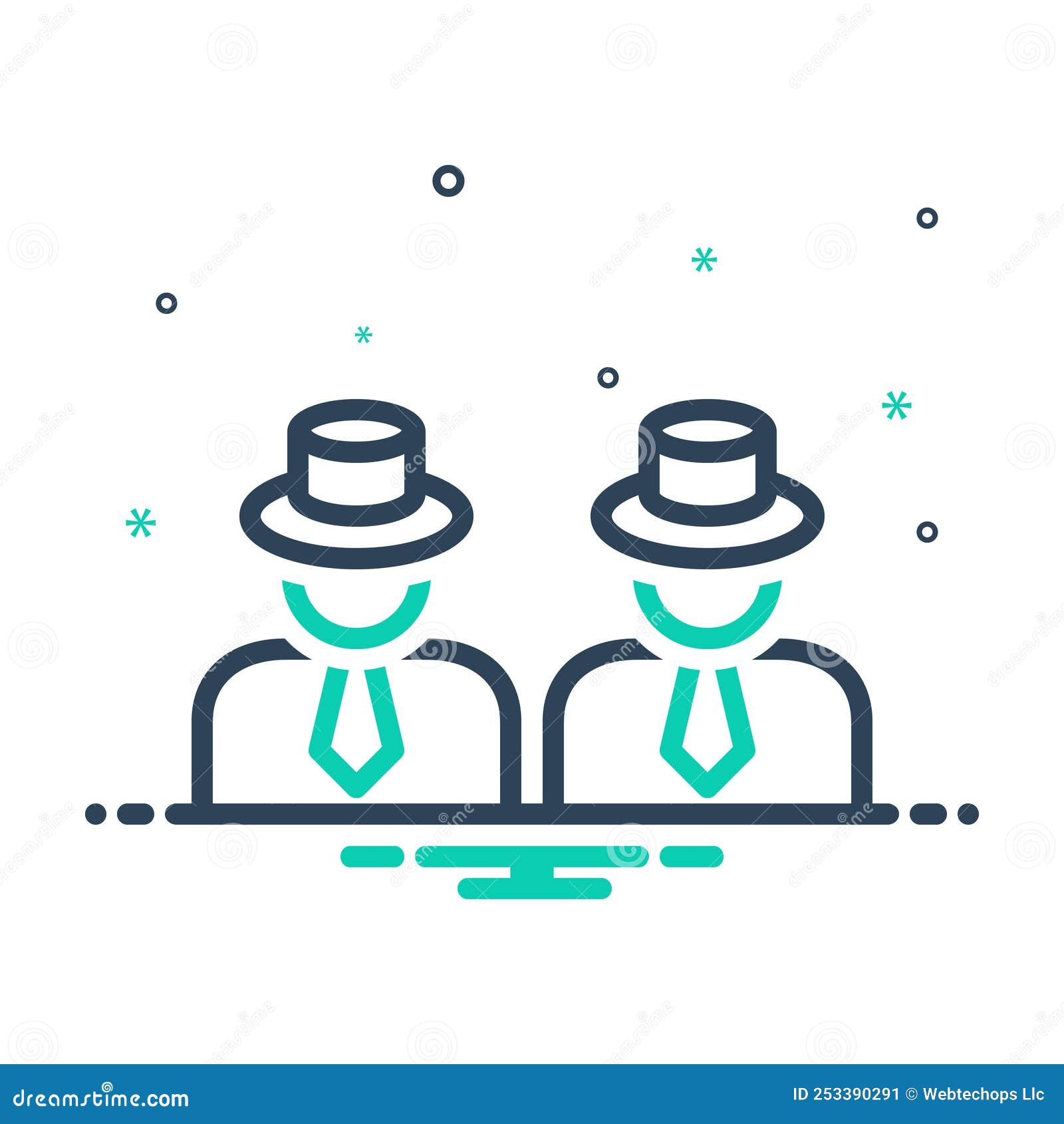 Mix Icon for Appear, Appearance and Identity Stock Illustration ...