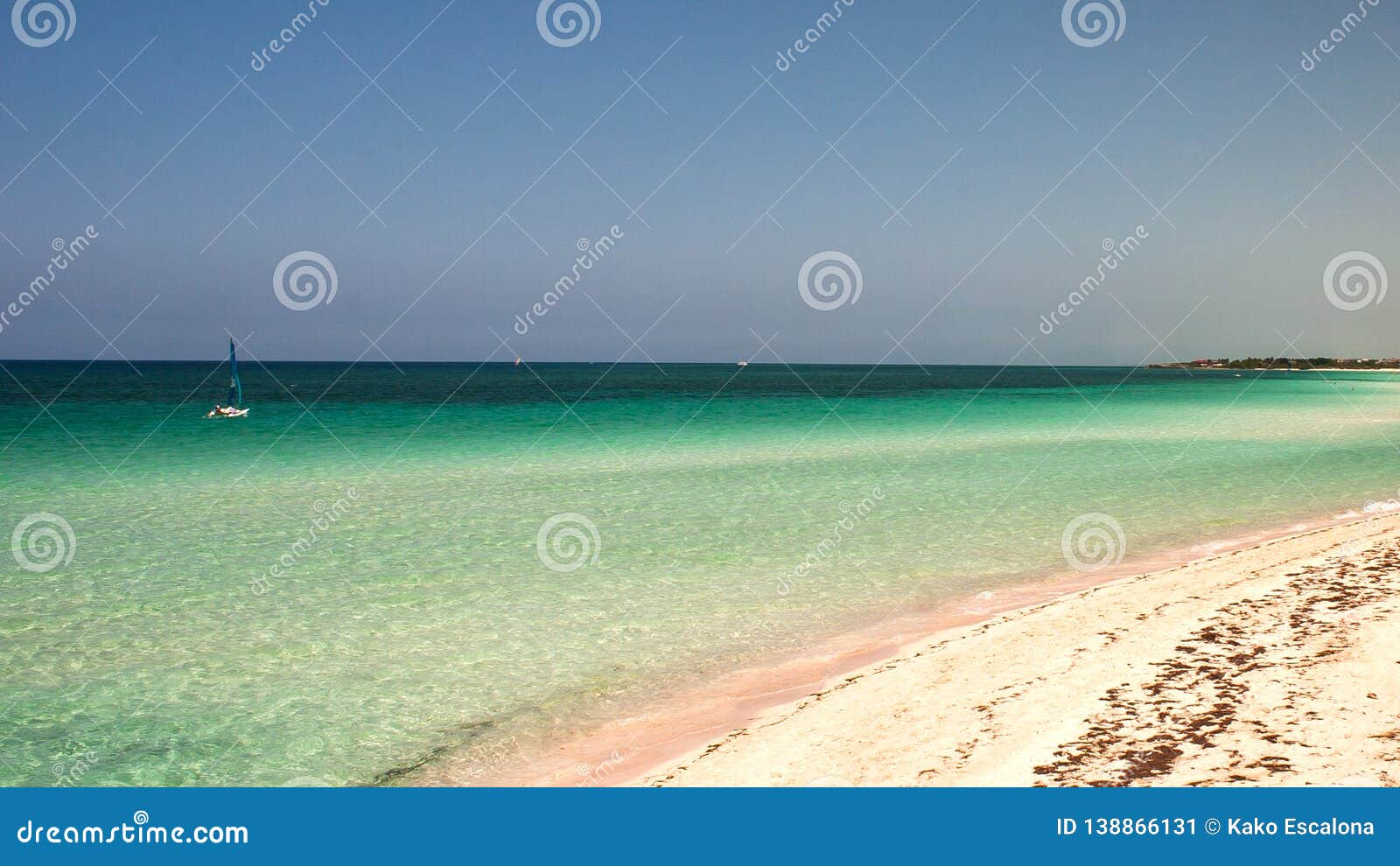 Appearance of a Beach Located on Cayo Coco, Cuba. Stock Image - Image ...