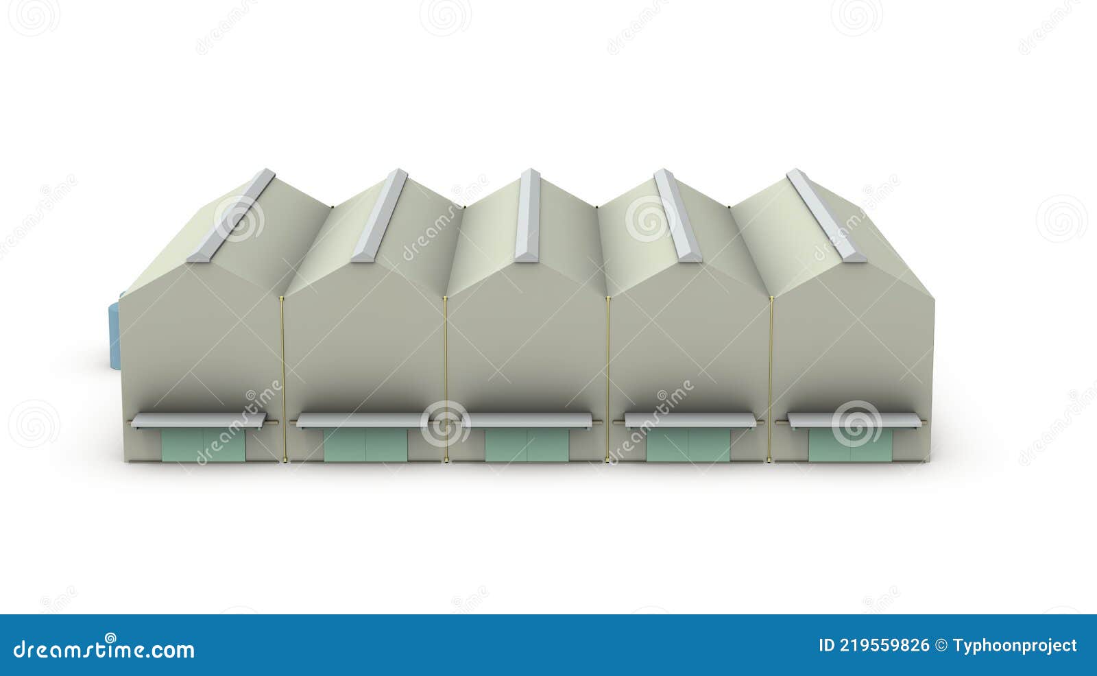 The Appearance of the Factory with a Triangular Roof. Stock ...