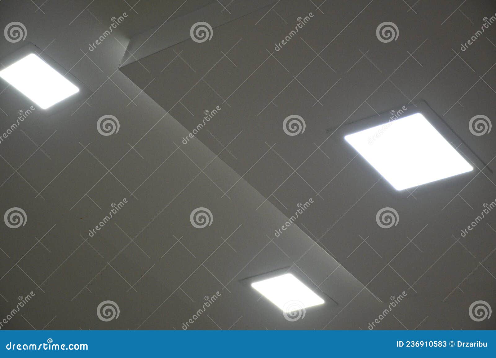 Appearance of Ice Lighting Designed on a Suspended Plaster Ceiling ...