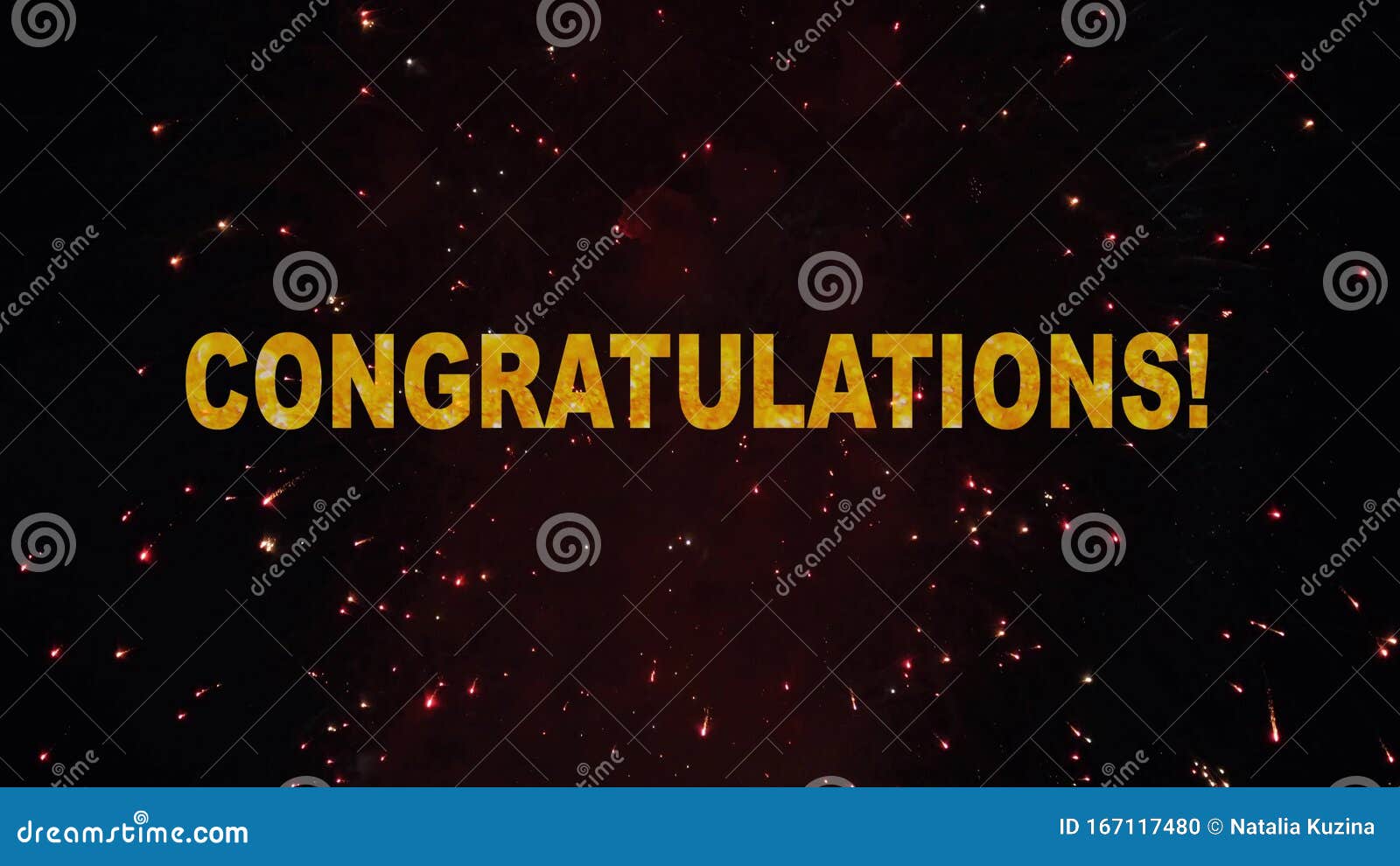 Appearing Gold Text Congratulations on the Background of the Coloured ...