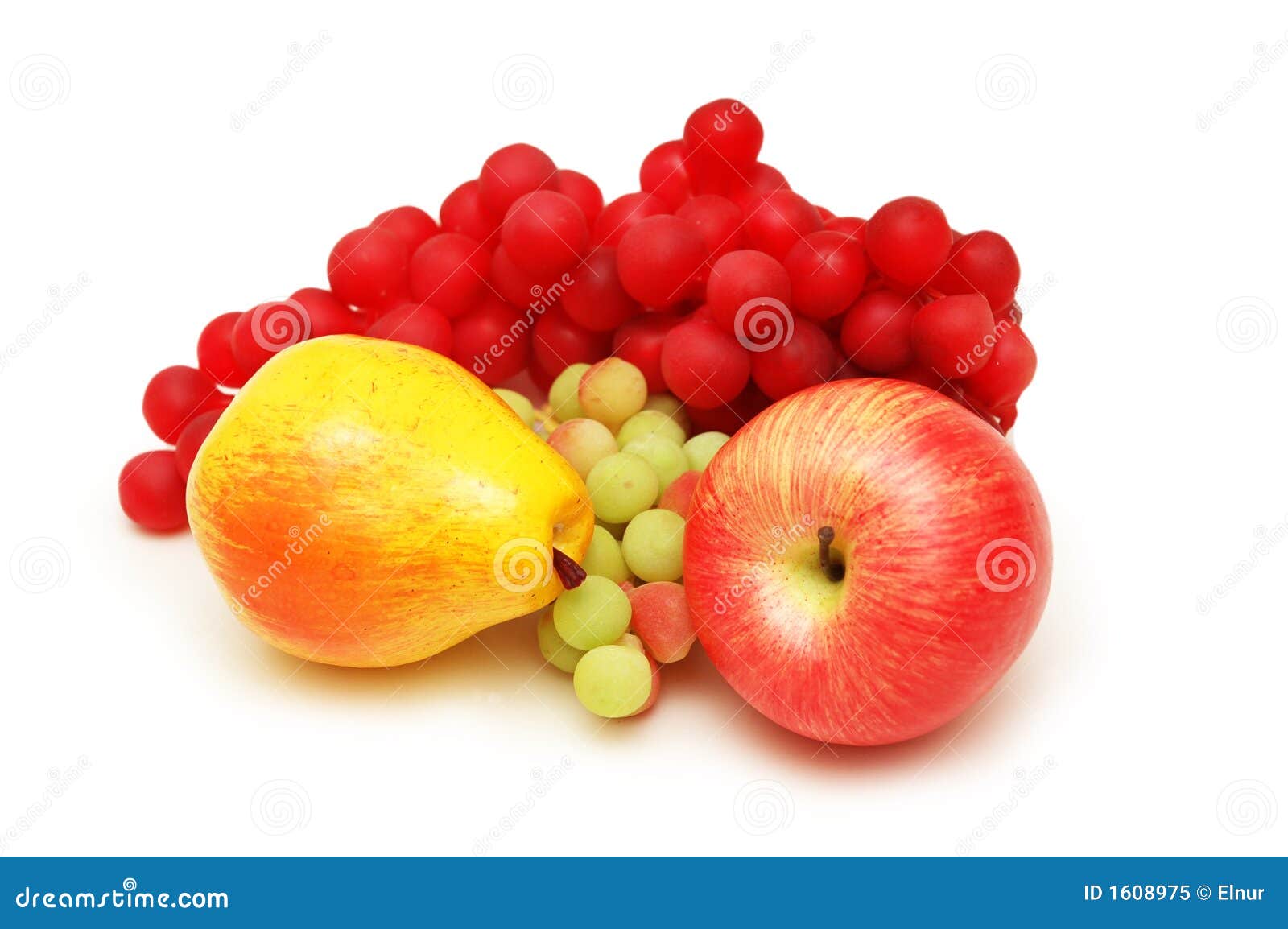 Appel, peer en druiven stock afbeelding. Image of gezond - 1608975