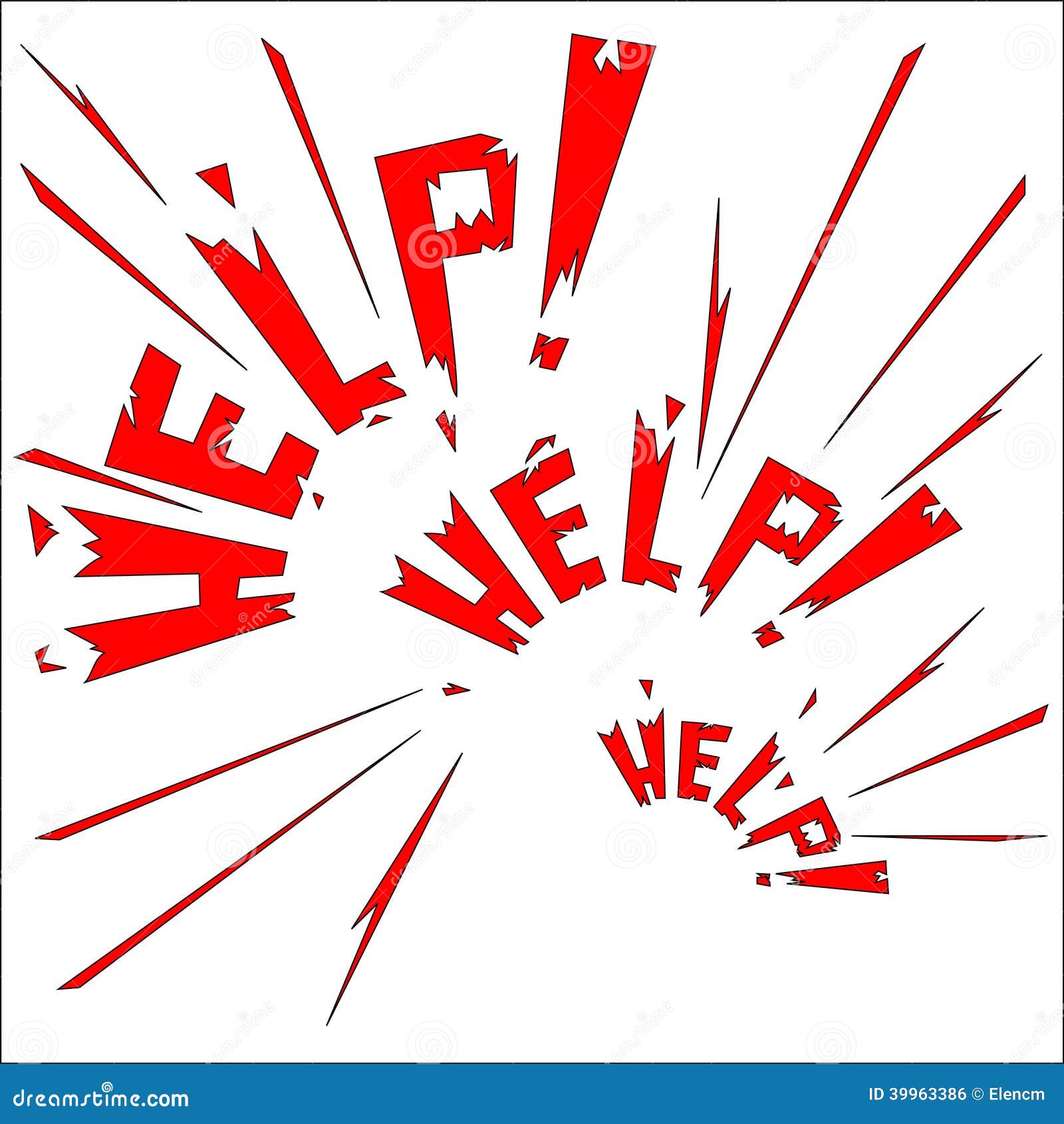 Appel pour l'aide illustration de vecteur. Illustration du direct ...