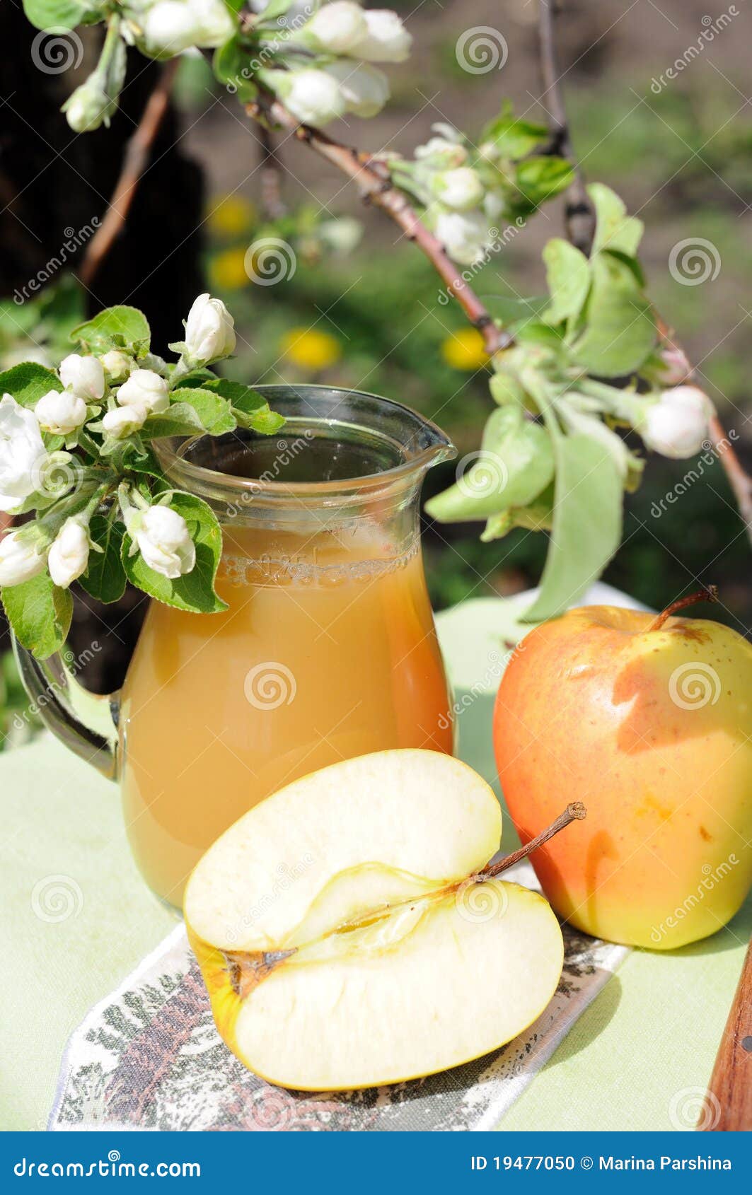 Appelsap stock foto. Image of kruik, oogst, bloesem, beeld - 19477050