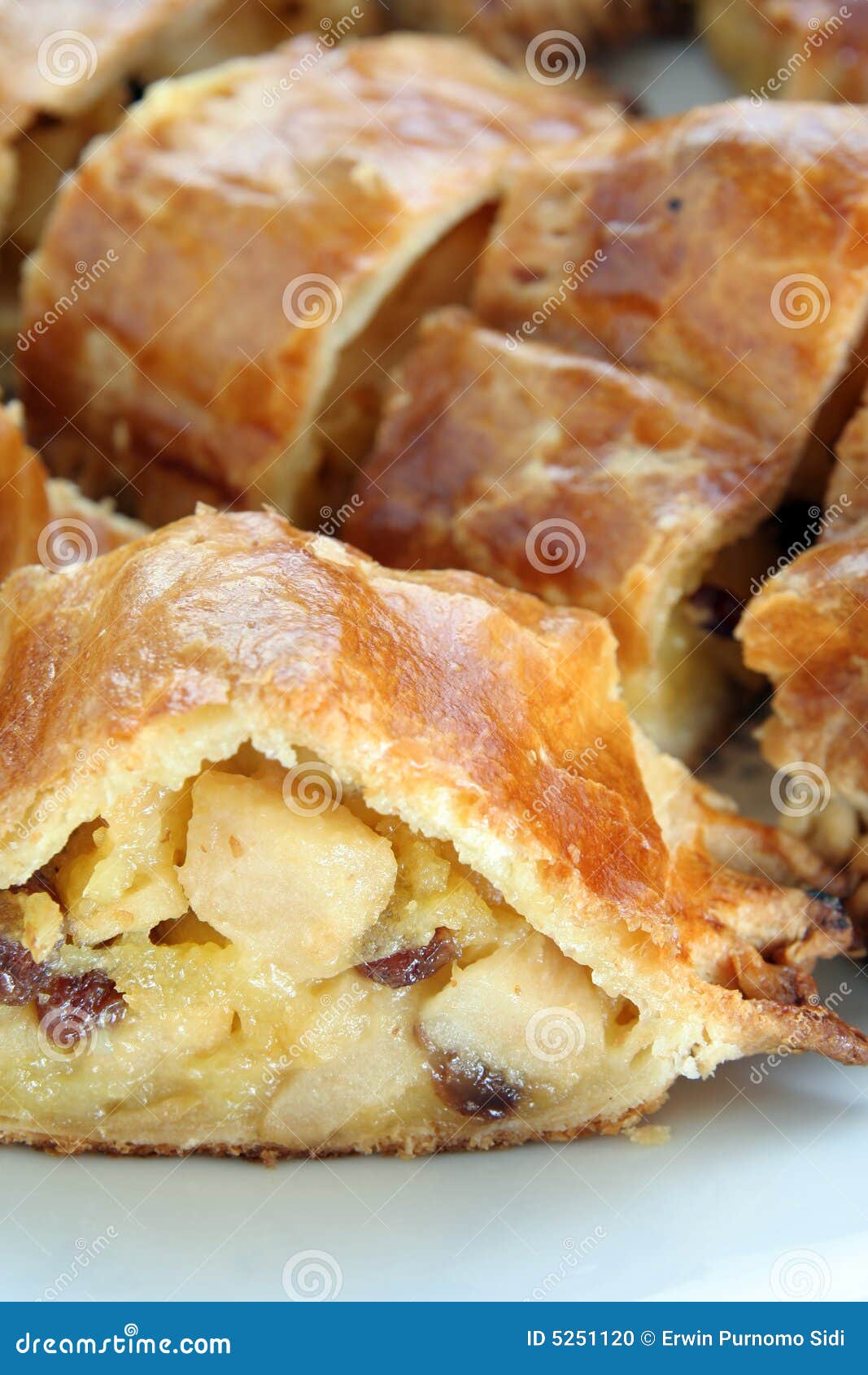 Appelstrudel or Strudel Cake Stock Photo - Image of cake, austrian: 5251120
