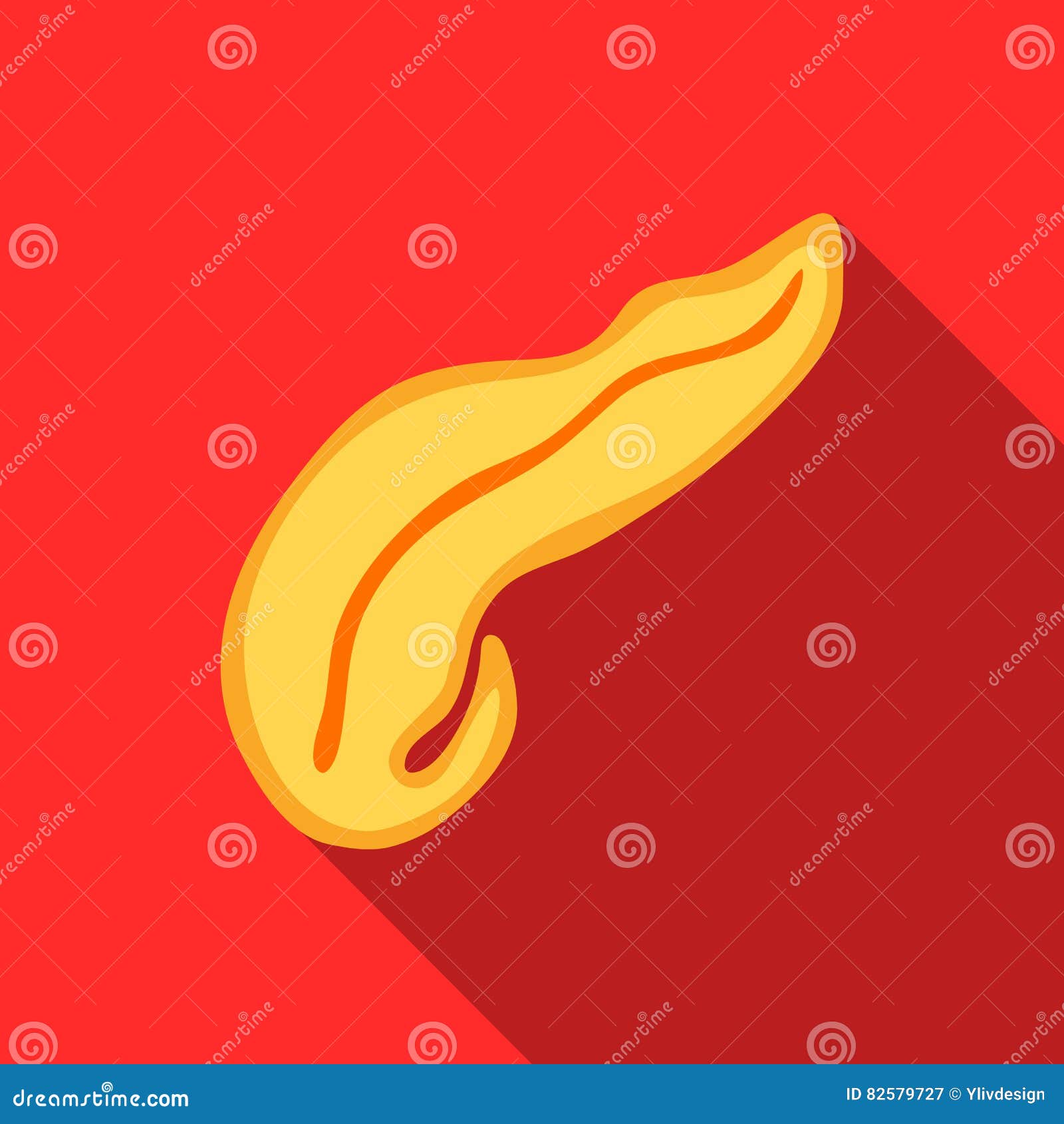 Appendicitis Icon, Flat Style Stock Vector - Illustration of medicine ...
